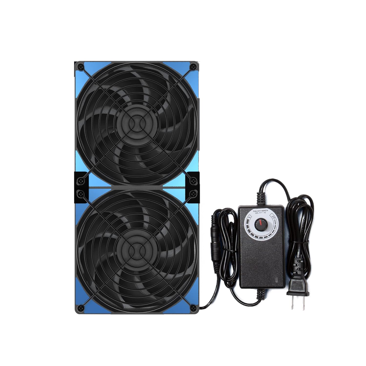 240mm Window Exhaust Fan - Adjustable Vertical Computer PC Vent Fan ...