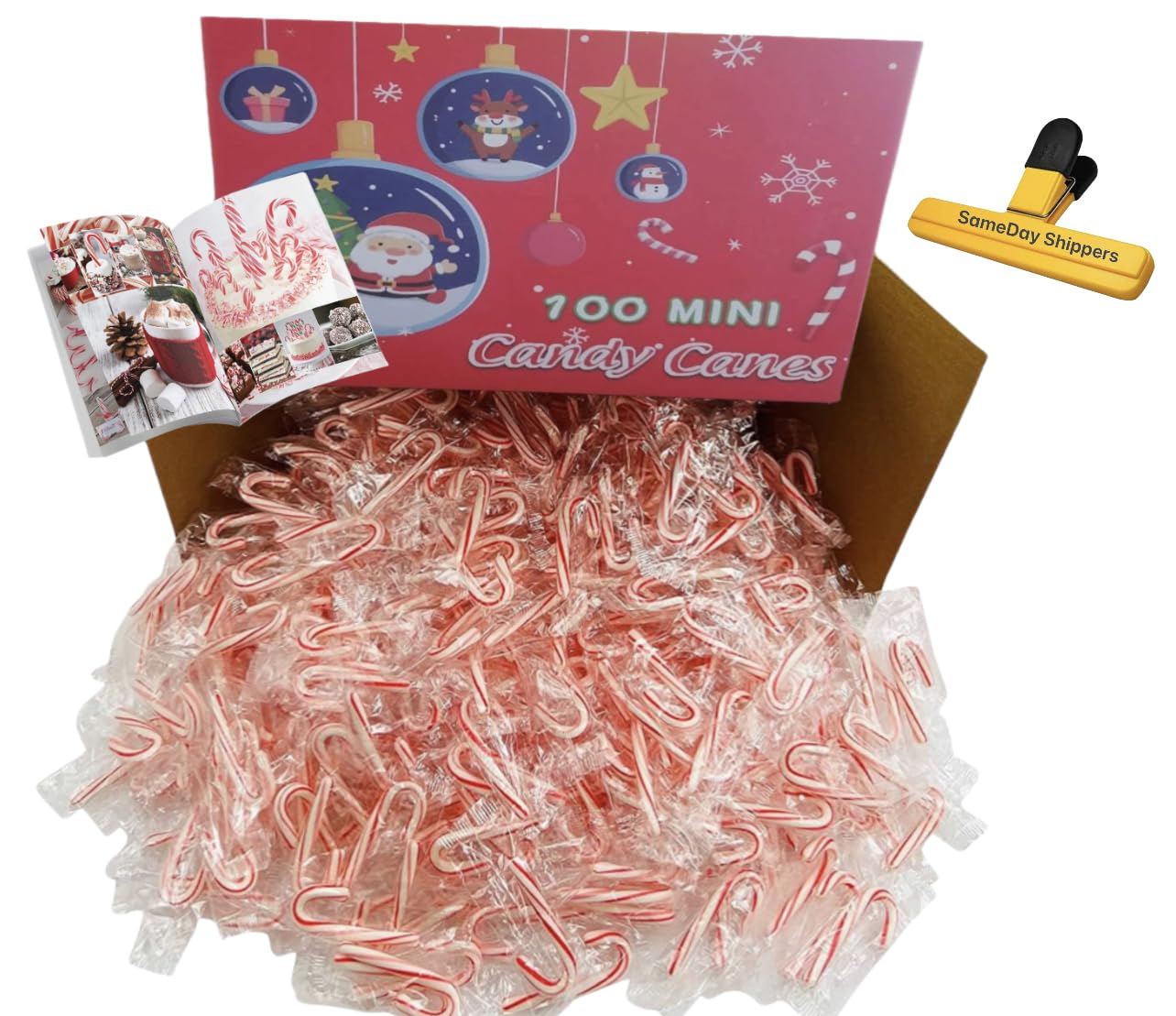 Buy MINI CANDY CANES (100 MINI CANDY CANES) | Mini Candy Canes Red ...