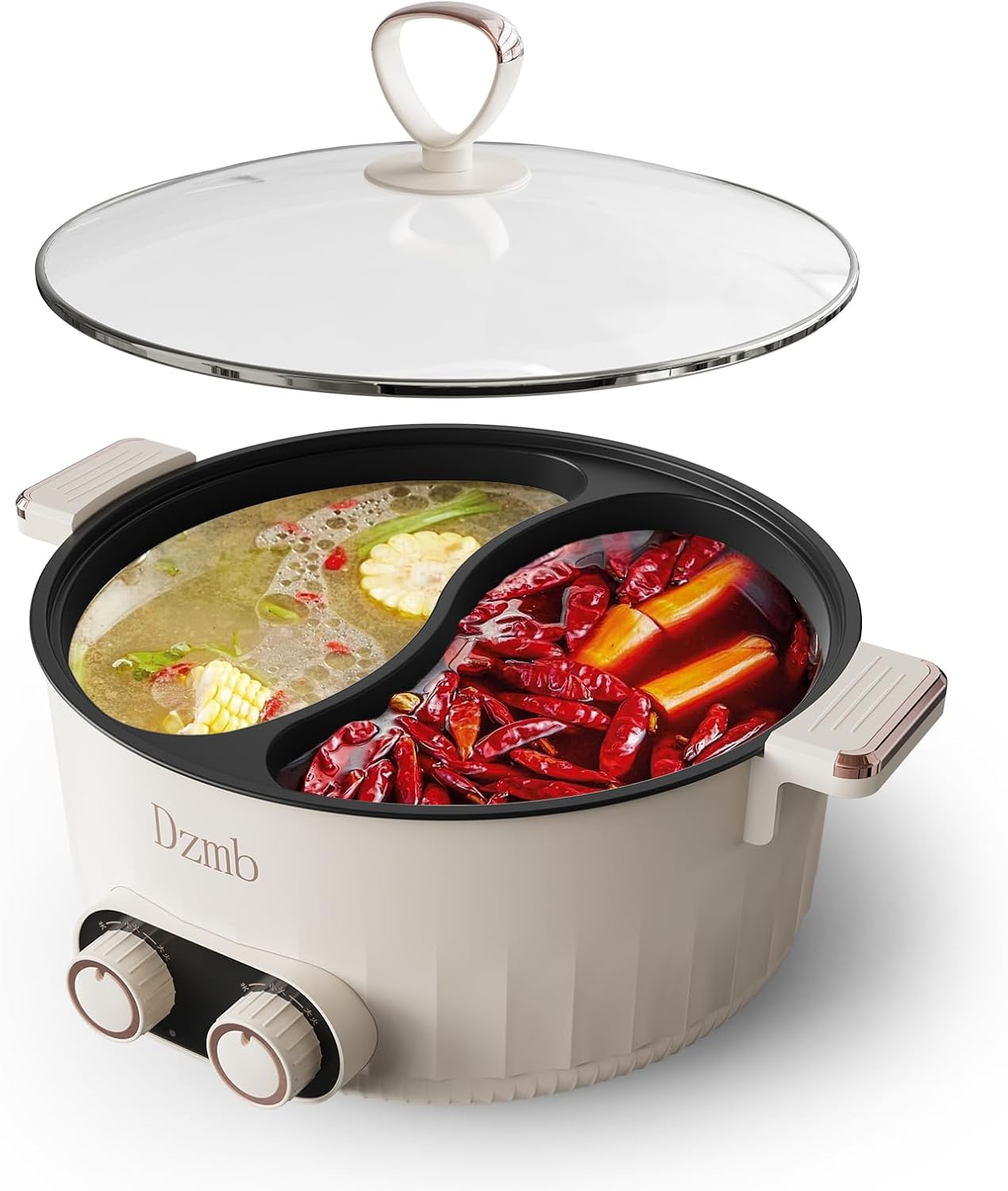 Amazon.com: DZMB Electric Multifunctional Hot Pot with Divider, Double ...
