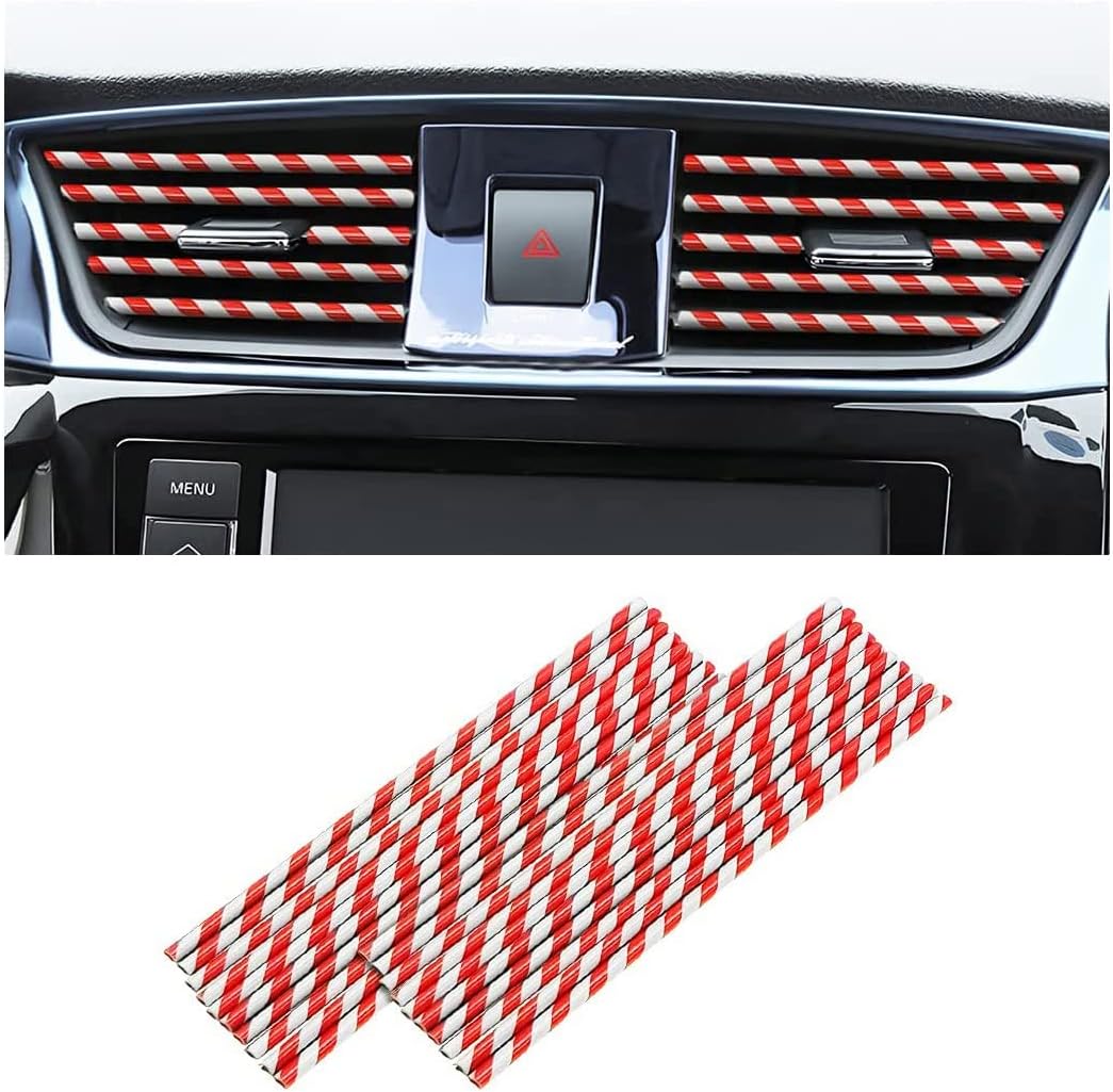 Amazon.com: XINLIYA 20 PCS Car Air Conditioner Decoration Strip, DIY ...