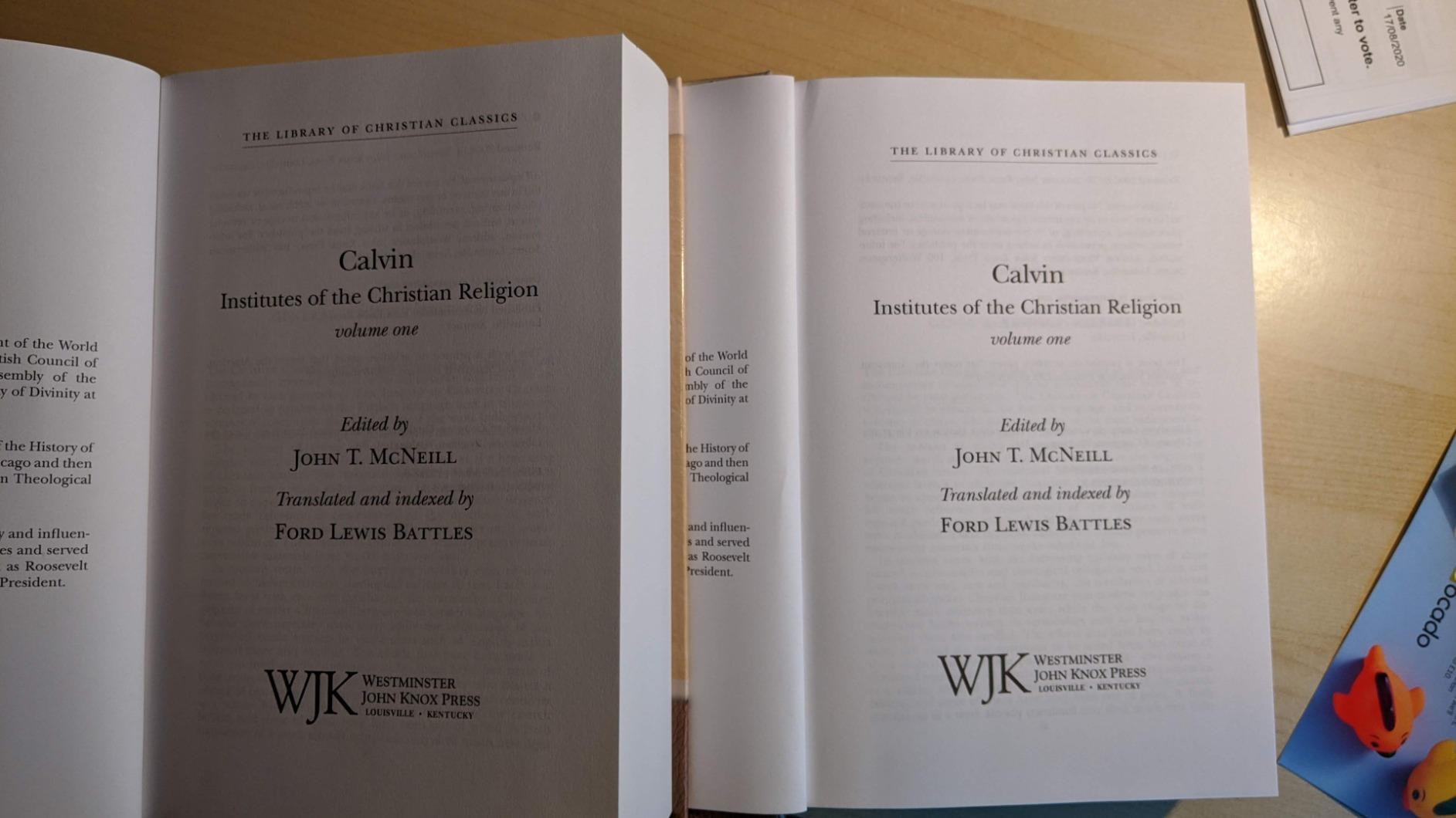 Calvin: Institutes of the Christian Religion (volume 2): Amazon.co.uk ...