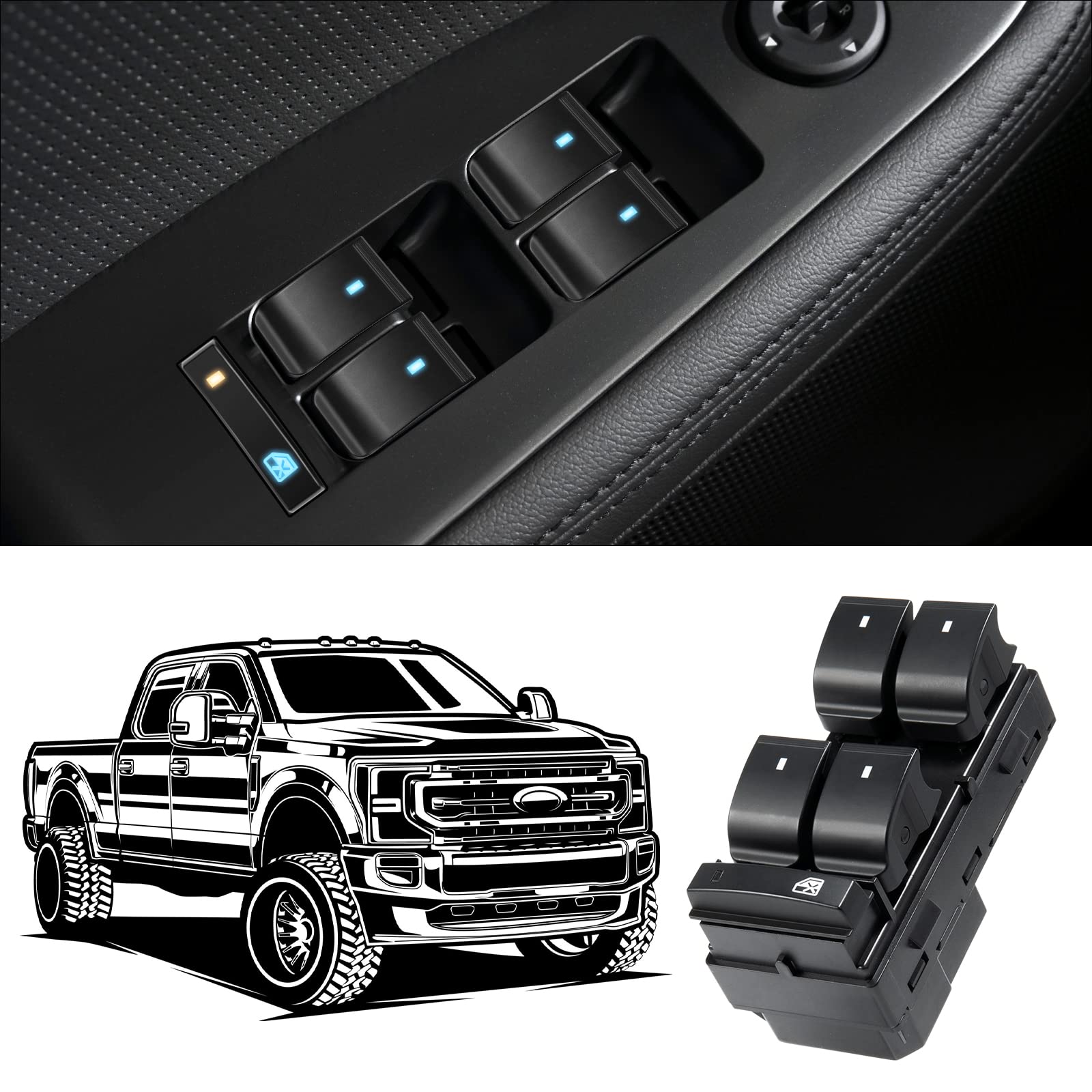 Window Switch, YHAOEN Master Power Window Switch Driver Side ...