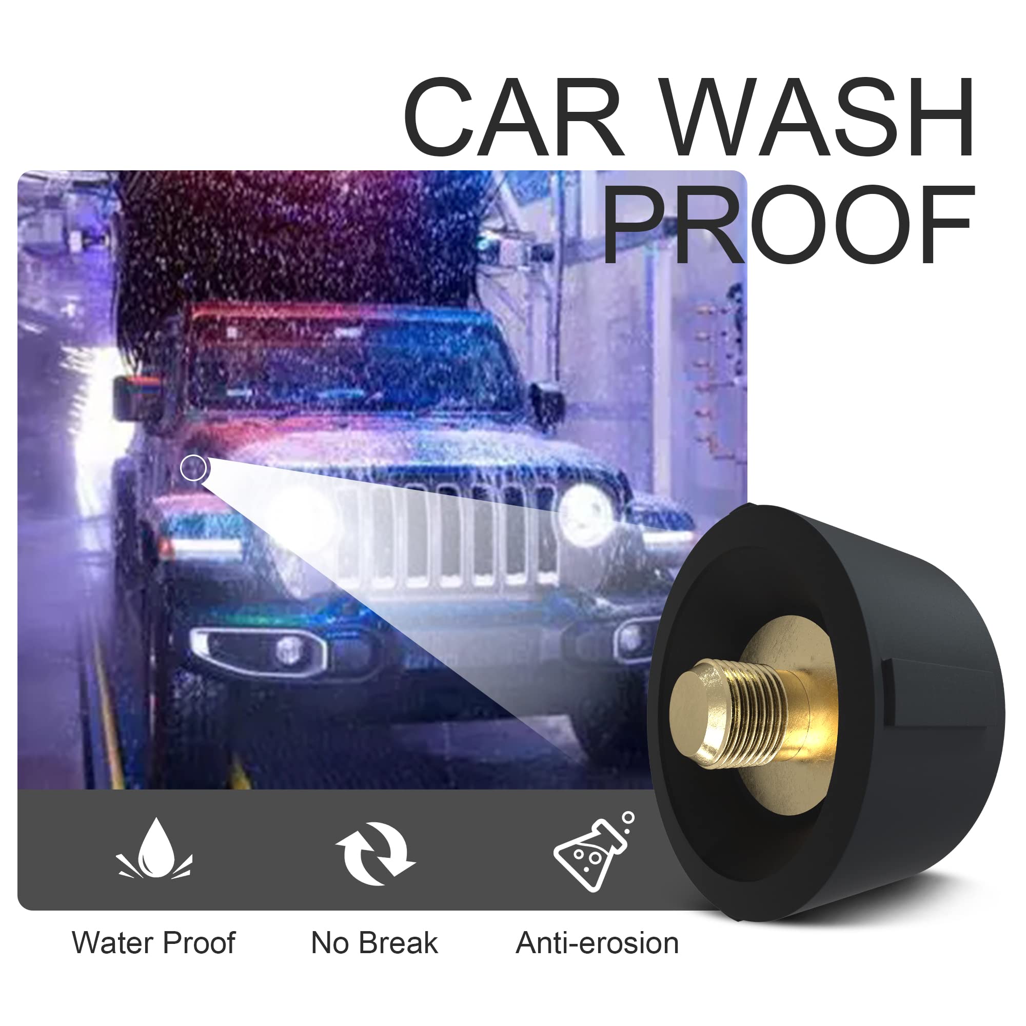 Snapklik.com : BASIKER Car Wash Proof Antenna Delete Cap Fit For Jeep ...