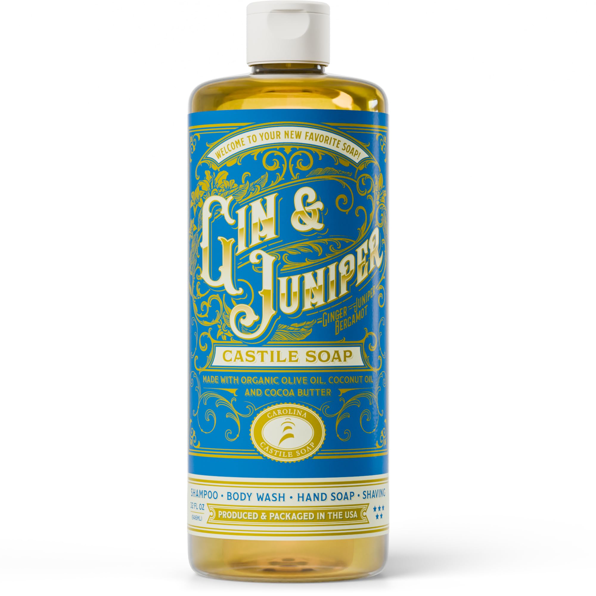 Amazon.com : Castile Soap Liquid Body Wash Sensitive Skin – Natural ...