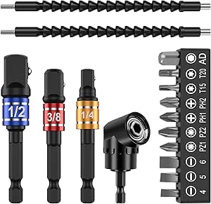 Drill Extender Flexible Flexible Drill Bit Extension Kit 105 Right ...