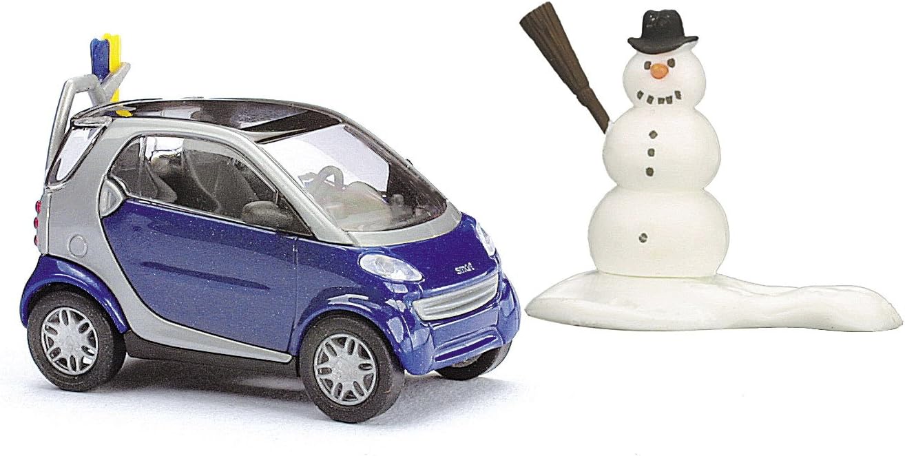 Amazon.com: Busch 48918 Smart City Coupe with Snowman HO Scale Model ...