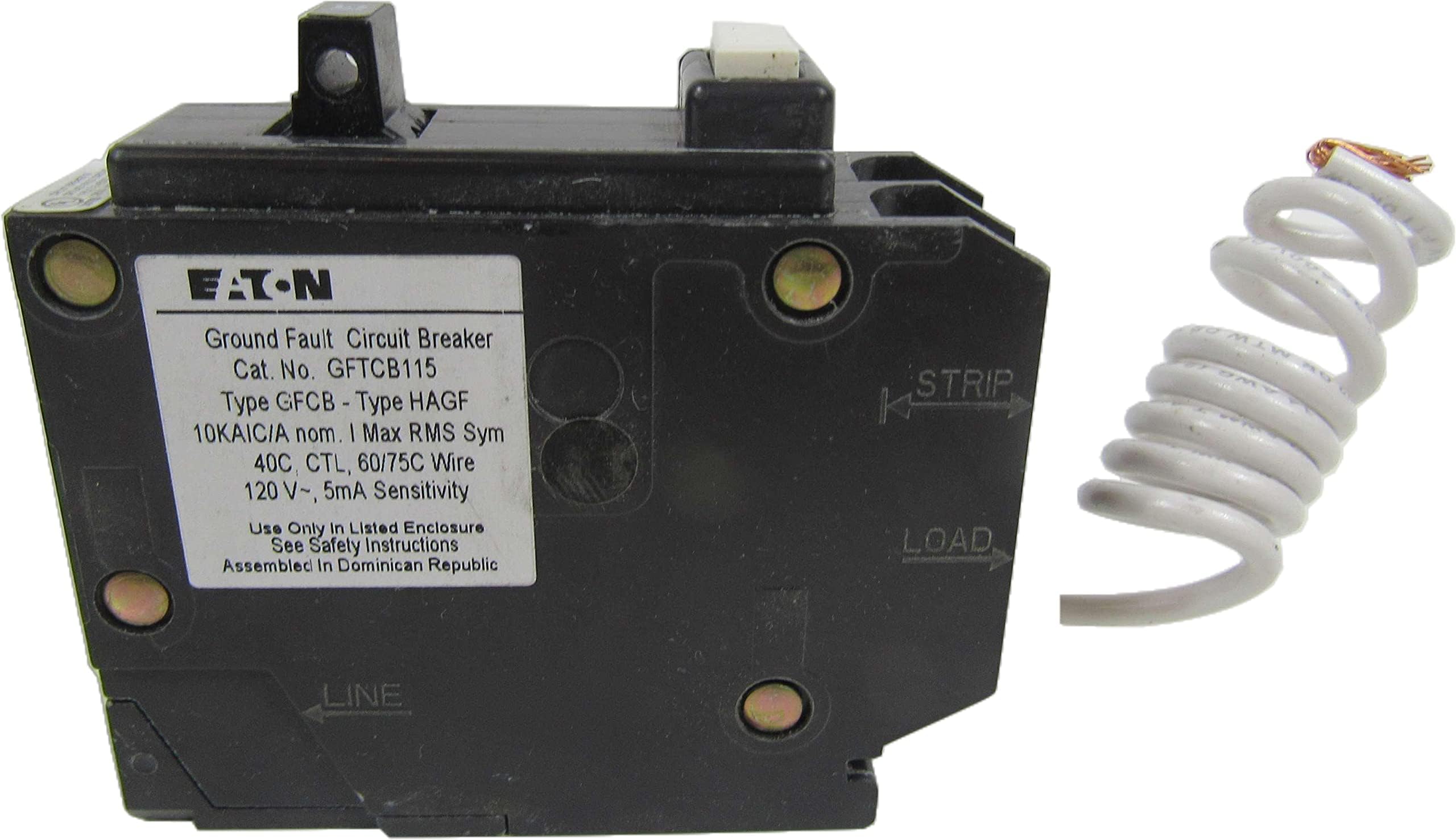 EATON GFTCB115CS Series 15A SP GF Circ Breaker - Amazon.com