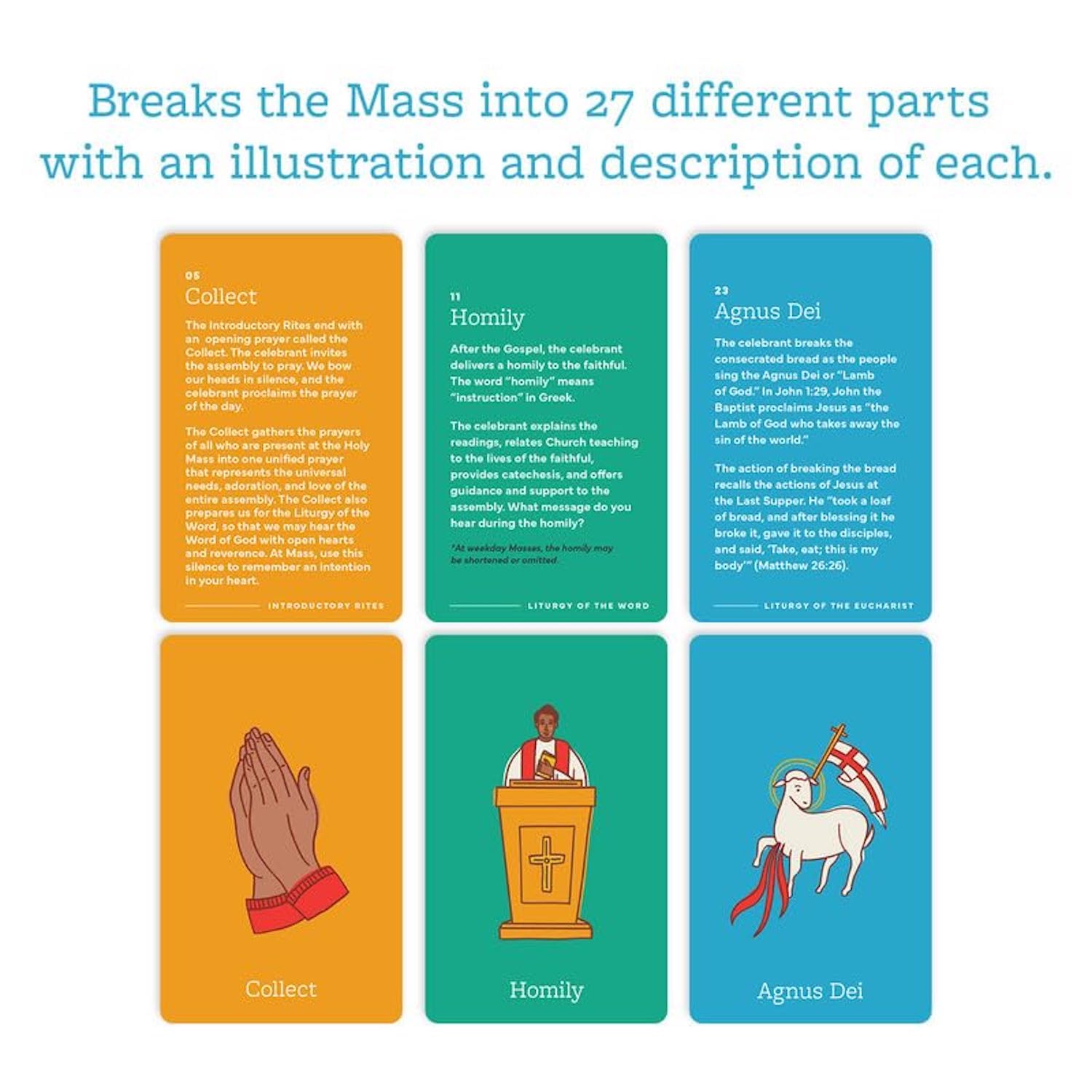 Snapklik.com : CATHOLIC FAMILY CRATE First Mass Guide Cards - 28 UV ...