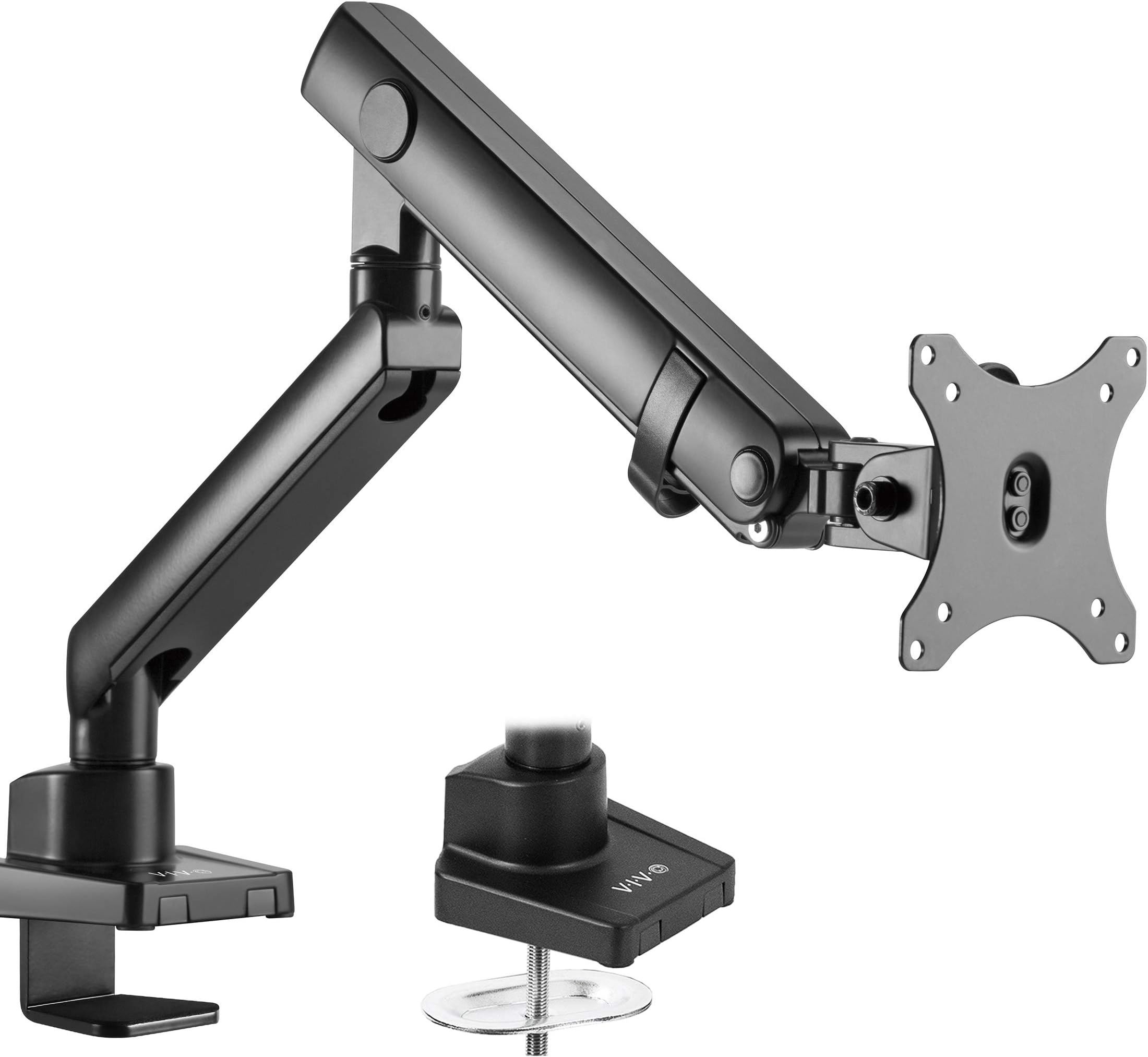 VIVO Premium Aluminum Full Motion Single Monitor Desk Mount Stand with ...