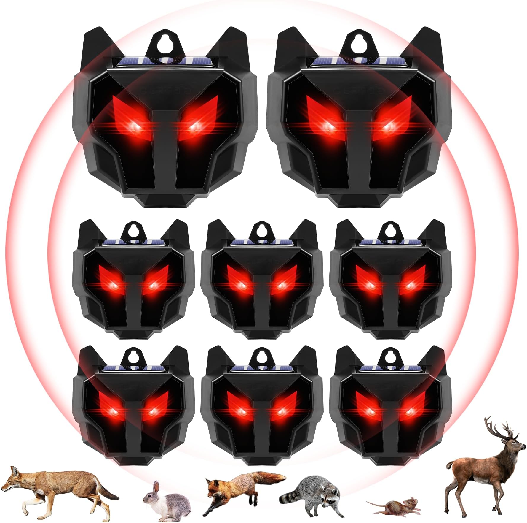 Amazon.com : 2025 Solar Nocturnal Animal Repellent Coyote Deterrent ...