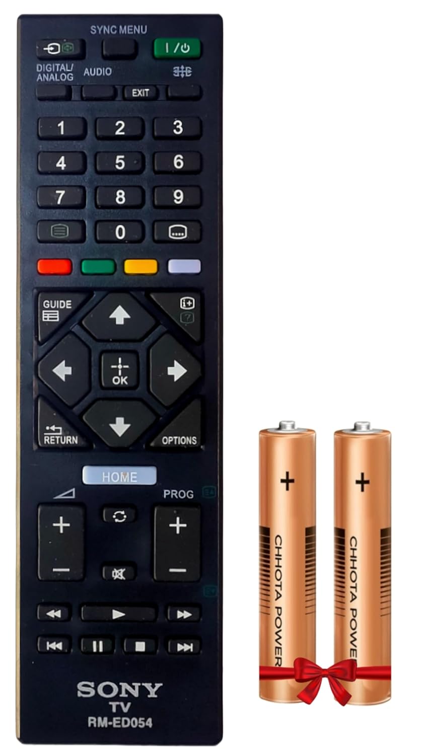 VEYRON® TV Remote for Sony TV with 2 AAA Batteries, Replacement Remote ...