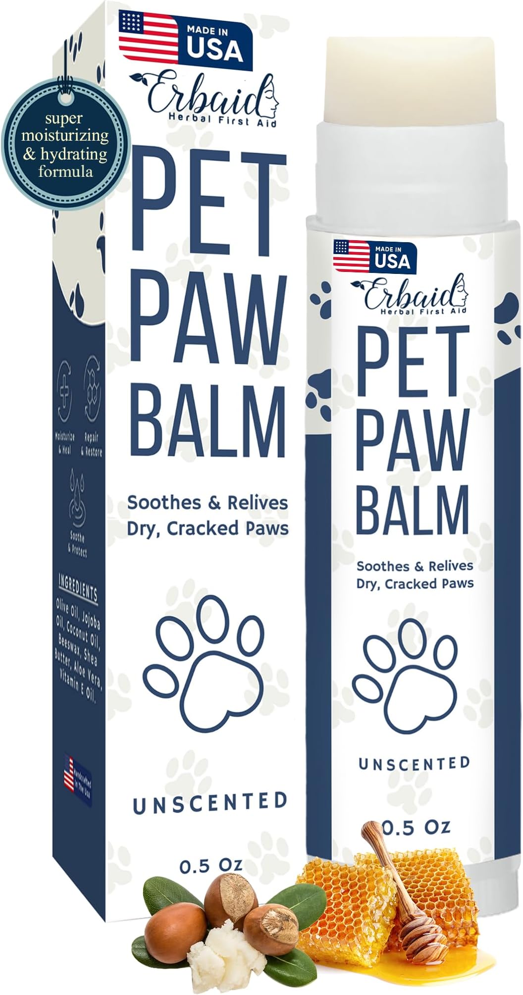 Amazon.com : Dog Paw Pad Balm – Natural Pet Paw Balm Stick for Dry ...