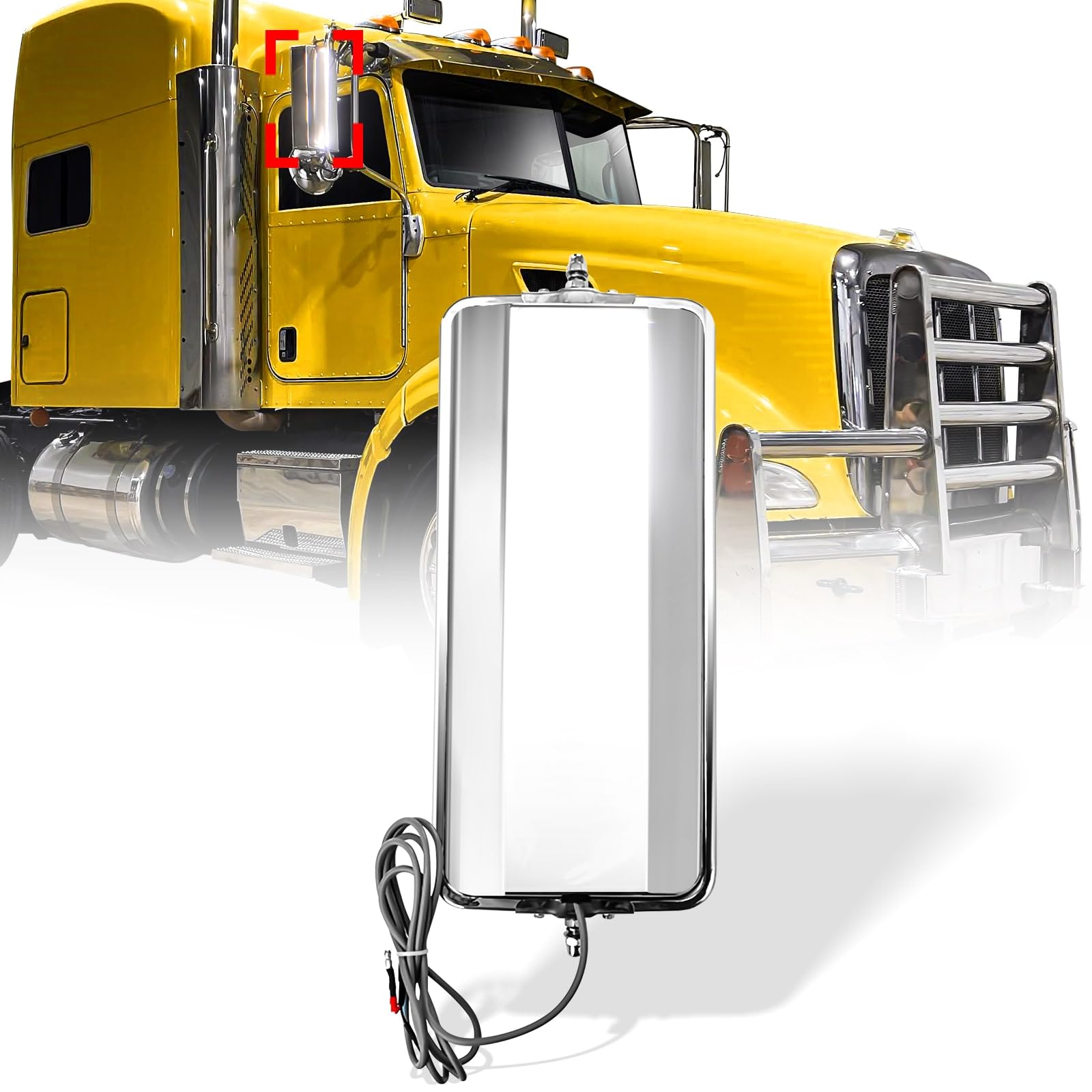 Amazon.com: High Soar Rear View Main Door Mirror for Peterbilt 335 340 ...