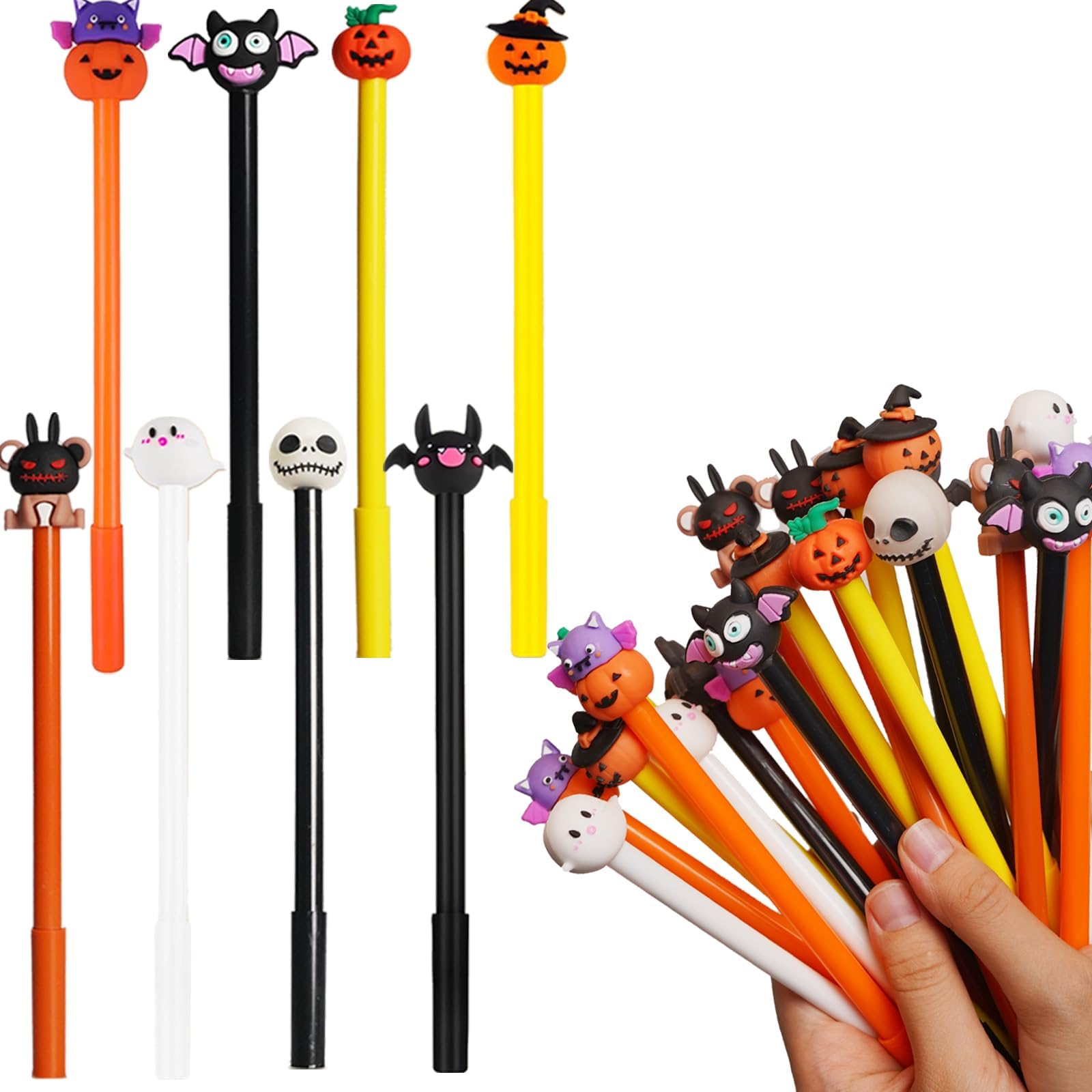 Amazon.com: Lincia Halloween Skull Monster Novelty Pen 1.0 mm Halloween ...
