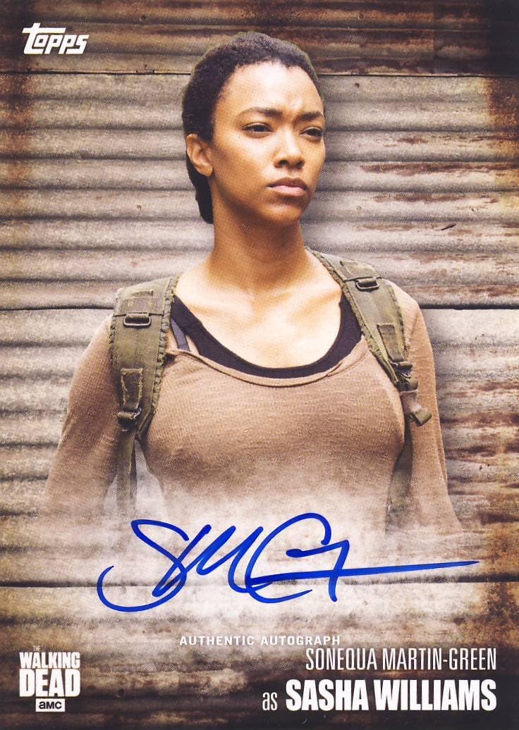 2017 Walking Dead Season 6 Trading Cards On-Card Autograph Sonequa ...