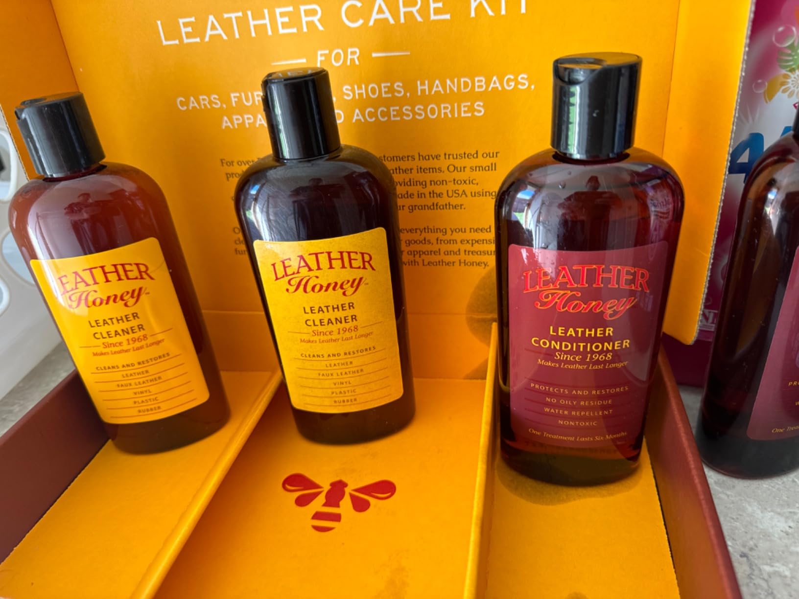 Leather Honey Leather Cleaner Spray with UV Protectant - Leather ...