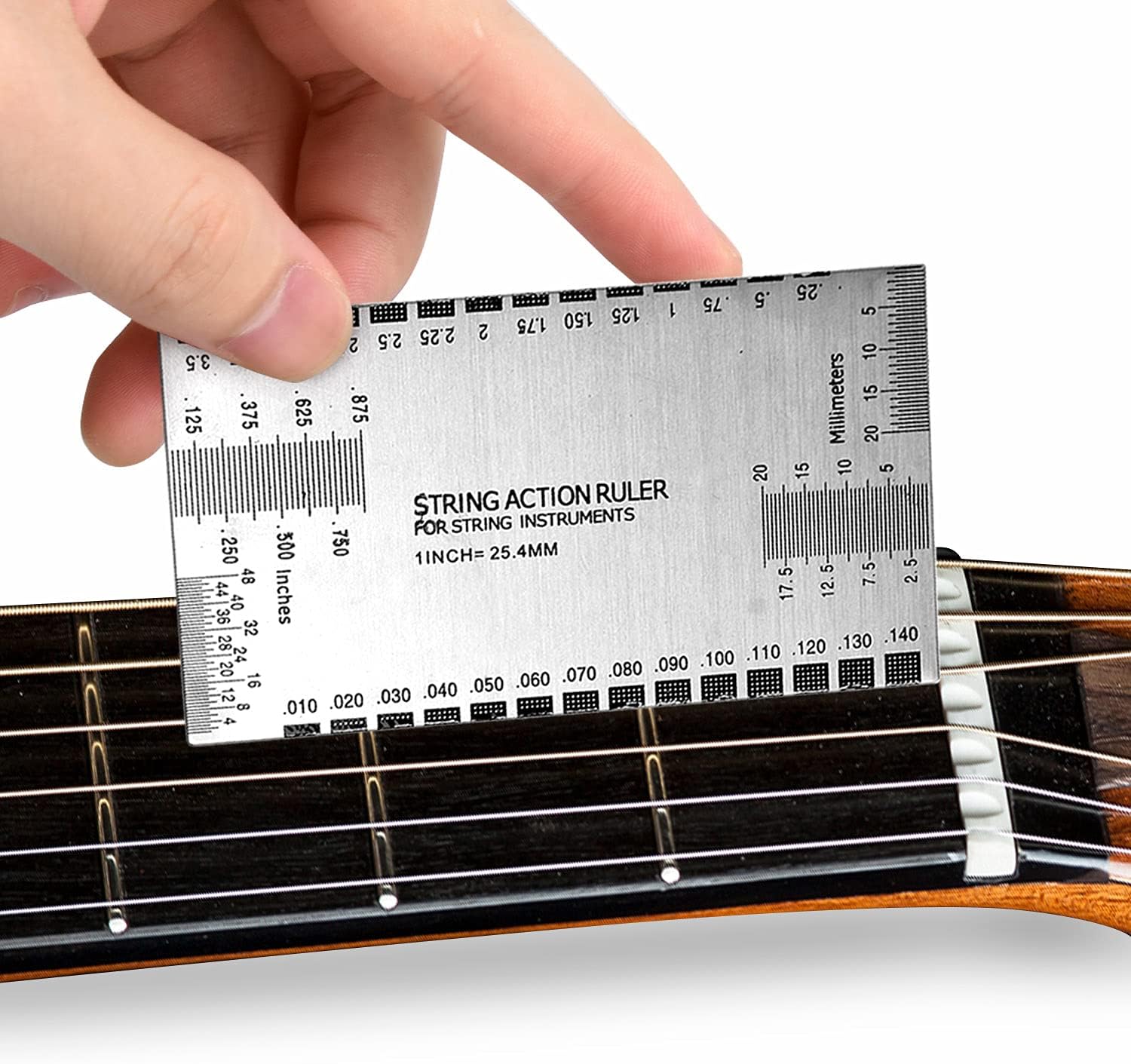 Buy Facmogu 10Pcs Guitar Tool,String Cutter Guitar Arc Ruler Iron Ruler ...