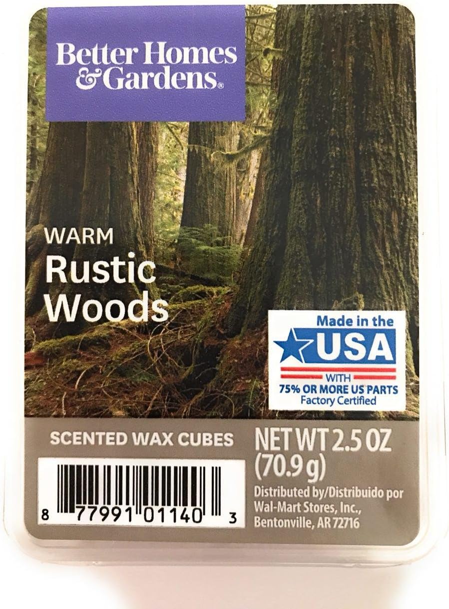 Amazon.com: Warm Rustic Woods Scented Wax Cubes: Scented Candles: Home ...