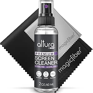 Amazon.com: Screen Cleaner Spray & Wipe Kit (Streak & Scratch Free ...