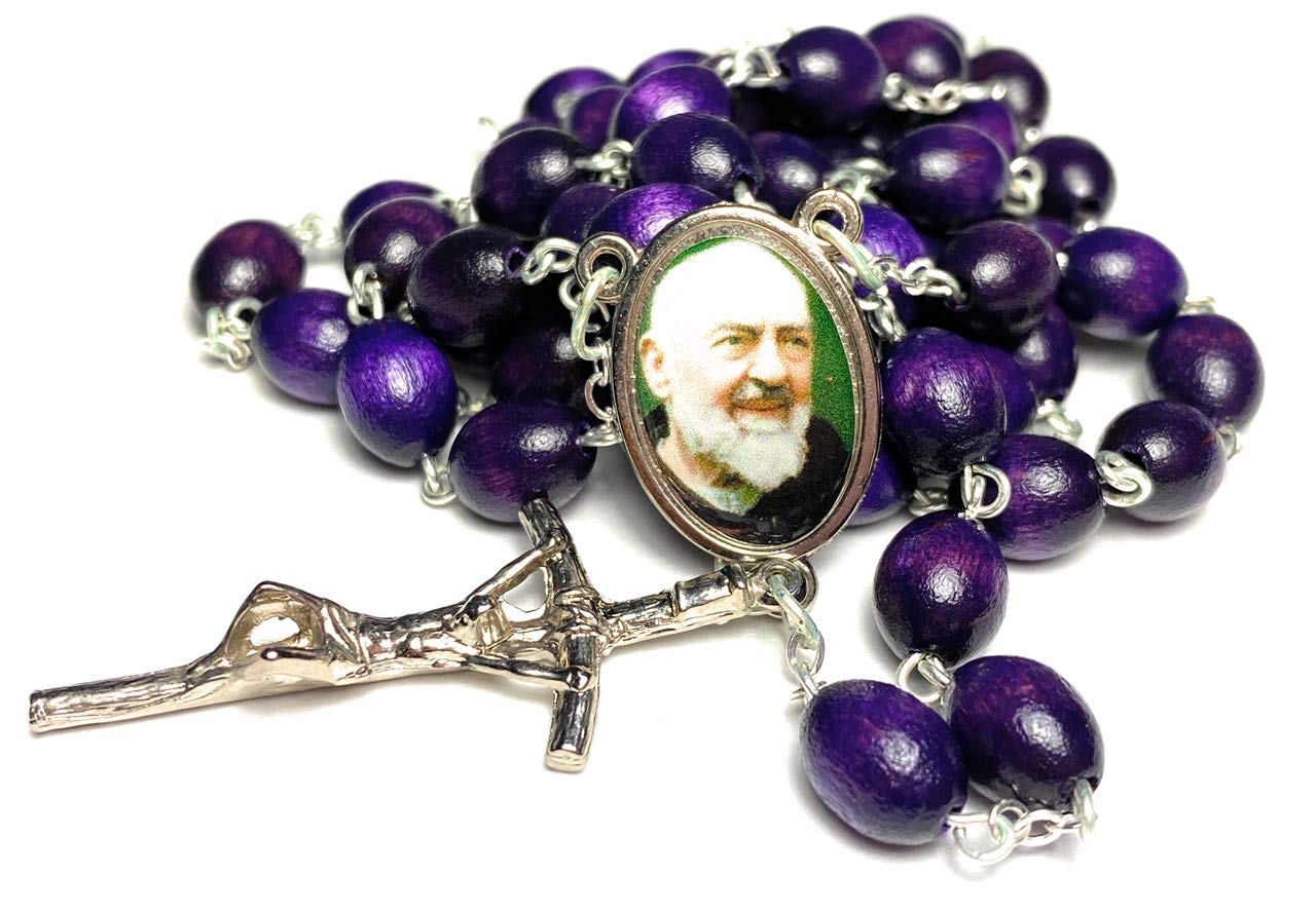 Buy 3rd Class relic Rosary Saint Padre Pio Pietrelcina Stigmata ...