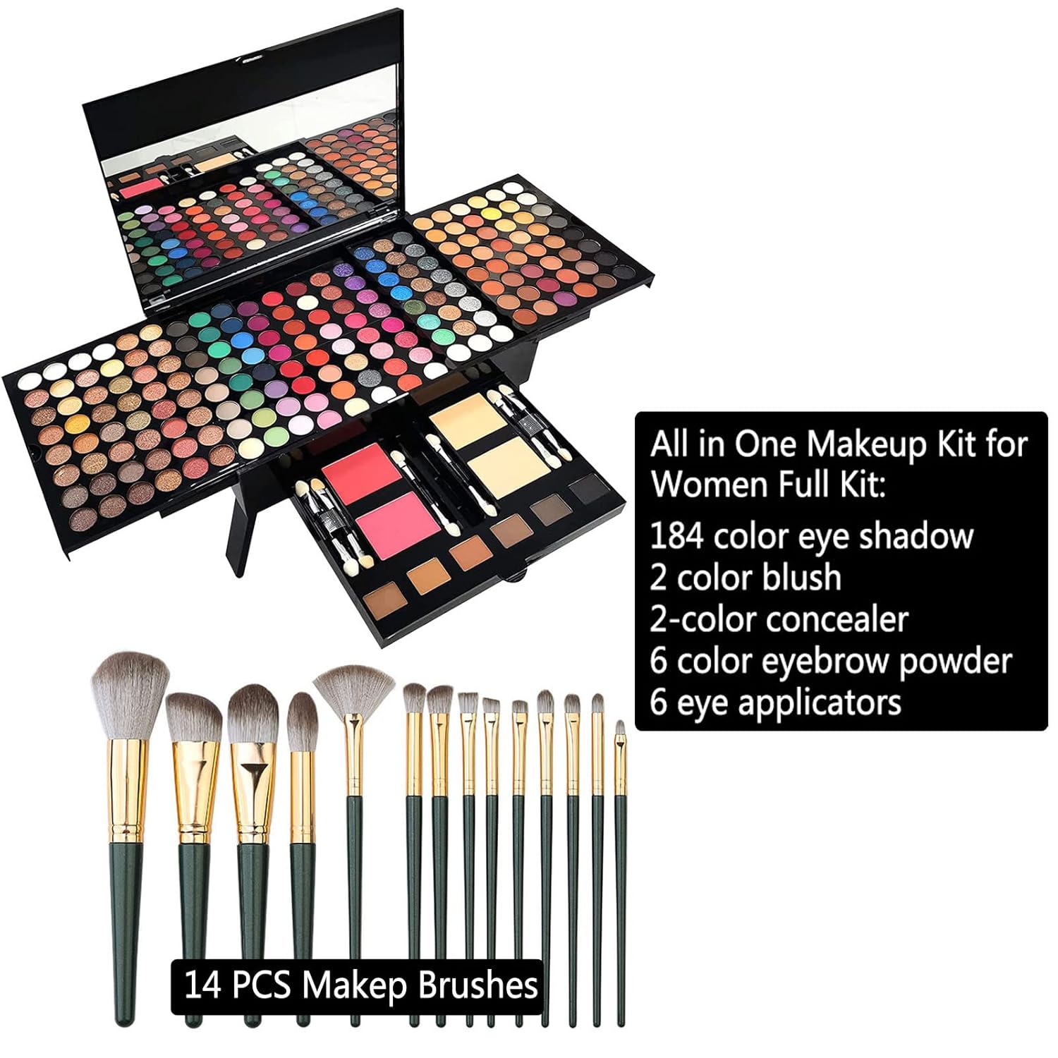 Kit completo de maquillaje todo en uno para mujer, paleta de maquillaje ...