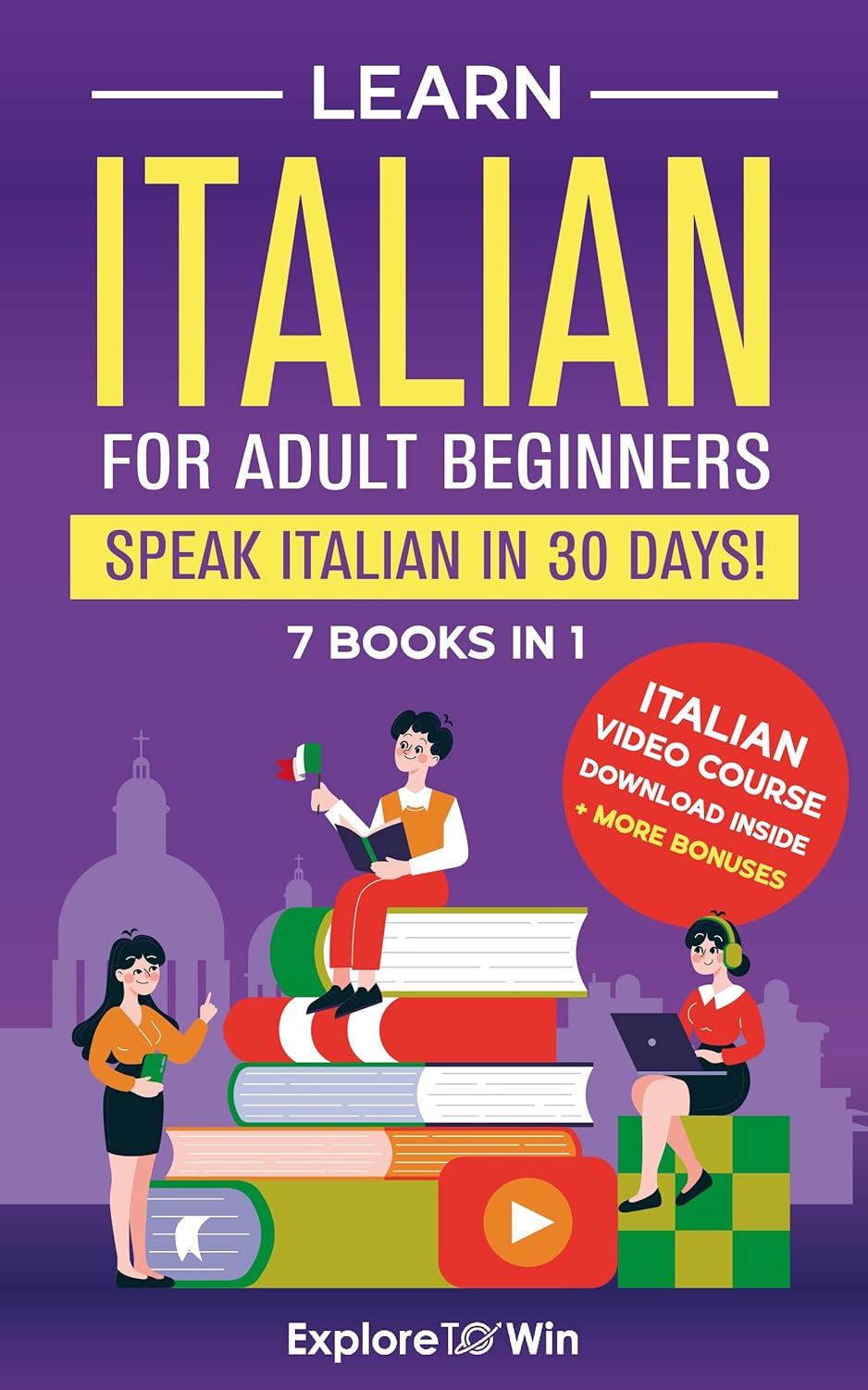 Amazon.com: Learn Italian For Adult Beginners: 7 Books in 1: Speak ...