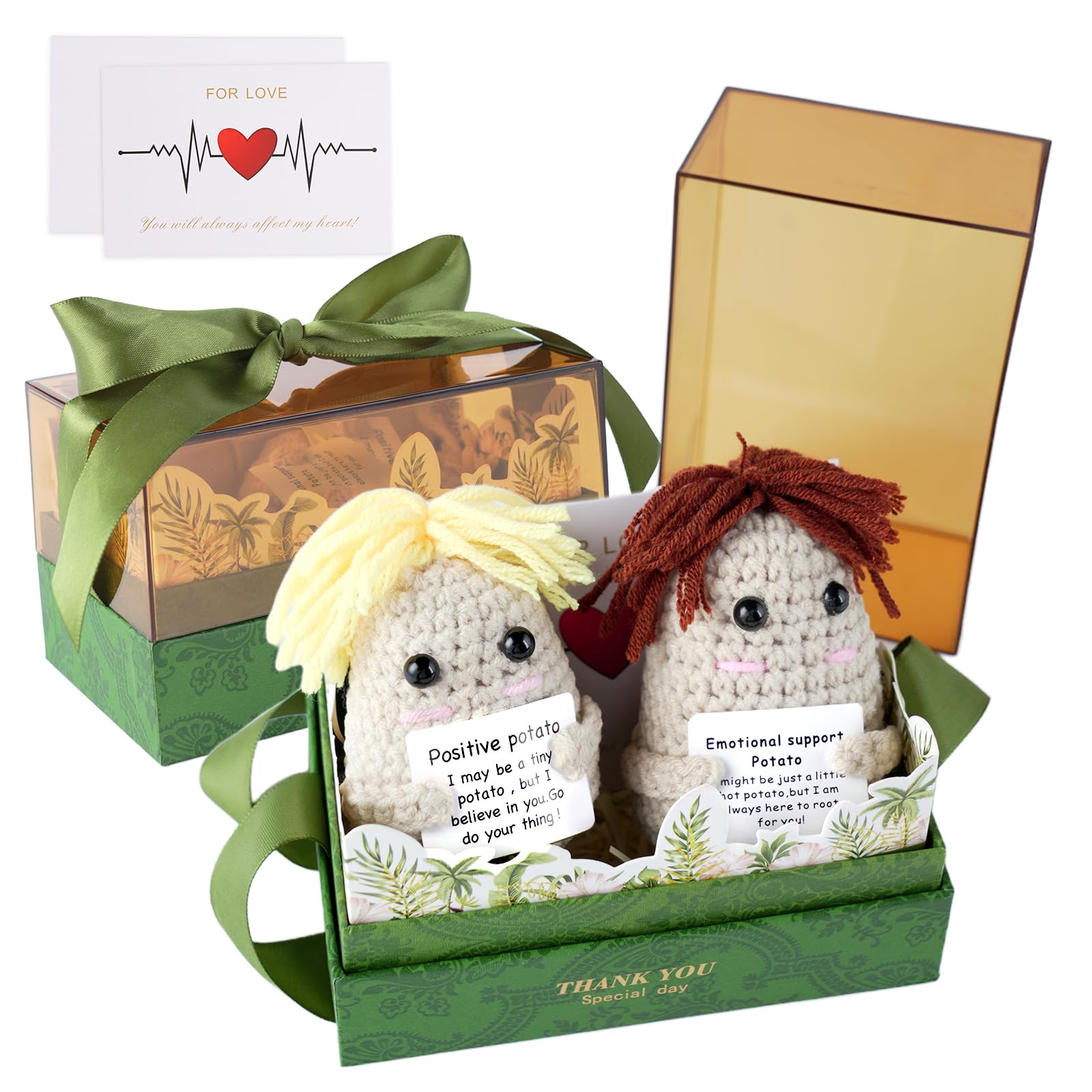 Amazon.com: DHOEM Funny Positive Crochet Potato Gift,Mini Unique ...