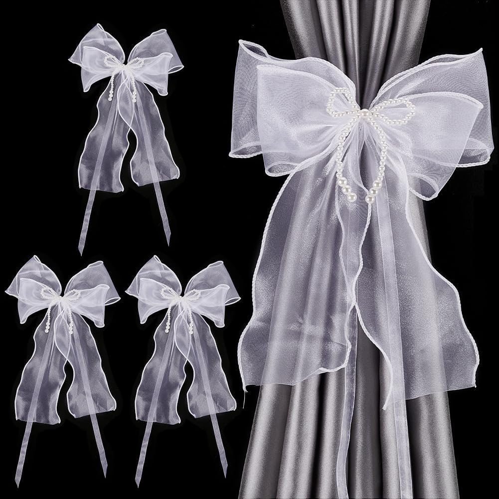 Amazon.com: Bowknot Curtain Tiebacks, 2 PCS Butterfly Curtain Tiebacks ...