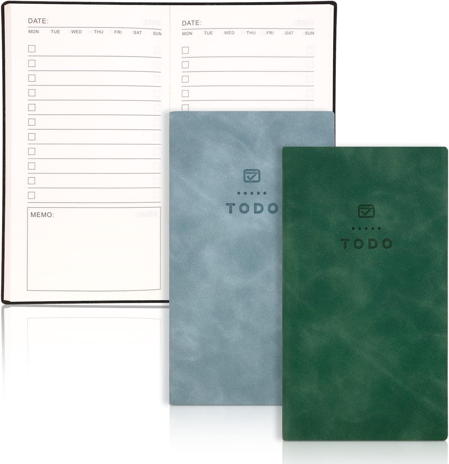 Amazon.com : IBEQUEM 2Pcs to Do List Notebook, 196 Pages Planner Pocket ...