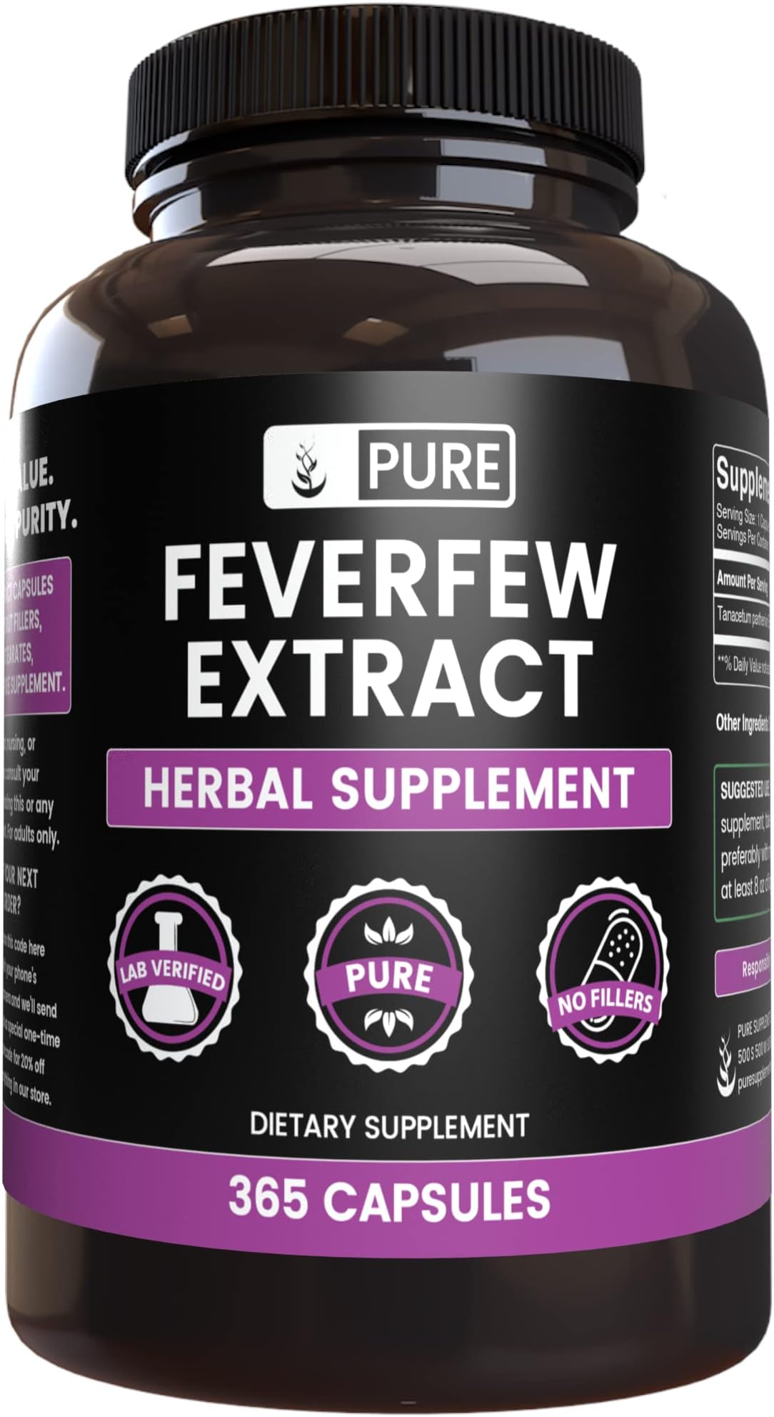 Amazon.com: NOW Supplements, Feverfew with 0.5% - 0.7% Parthenolide, Herbal Supplement, 100 Veg ...