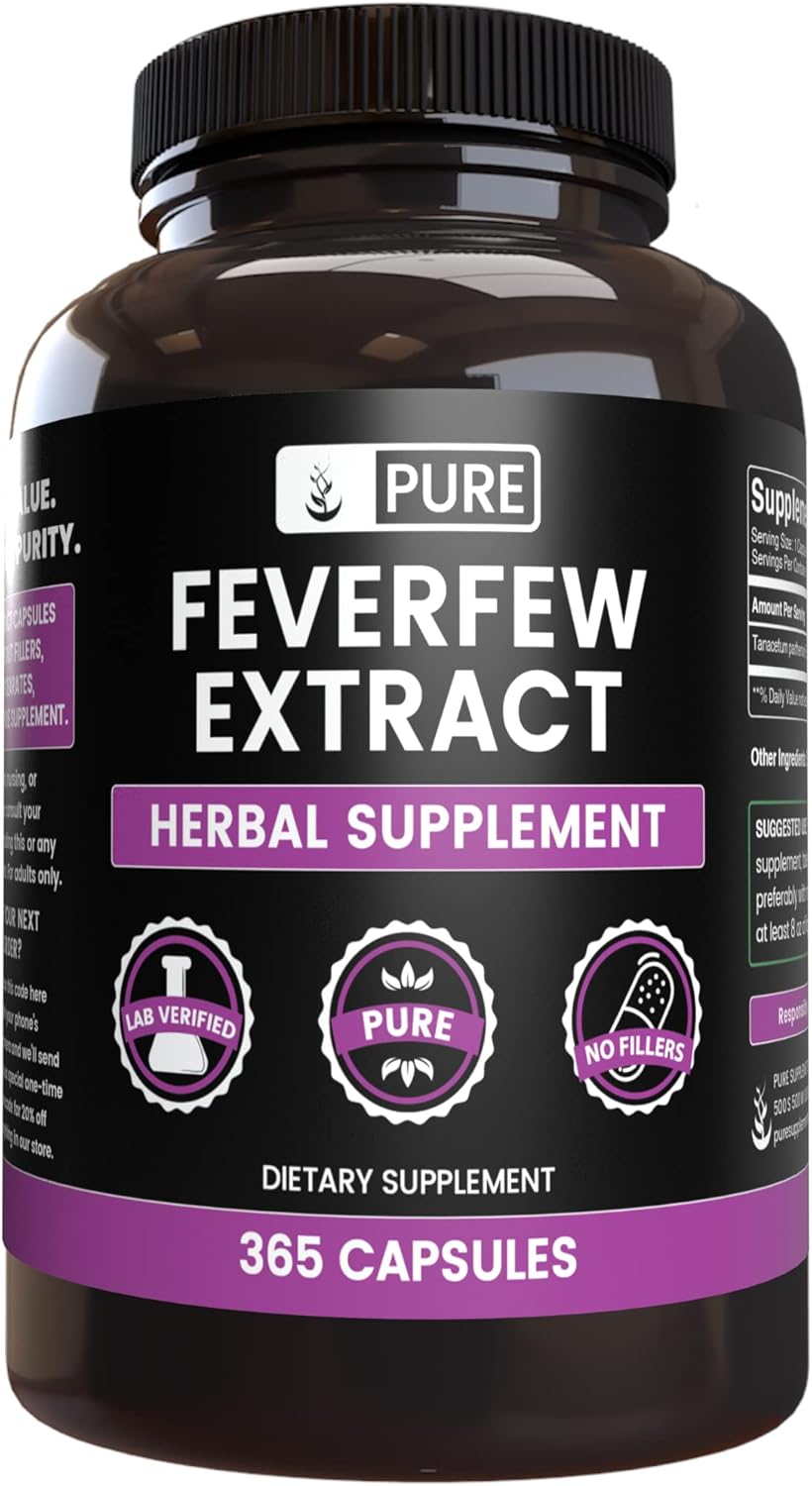 Amazon.com: Pure Original Ingredients Feverfew Extract (365 Capsules ...