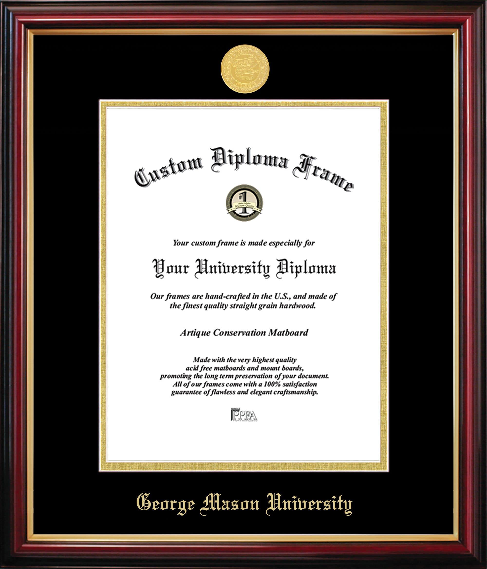 Amazon.com - Campus Images George Mason University Petite Diploma Frame