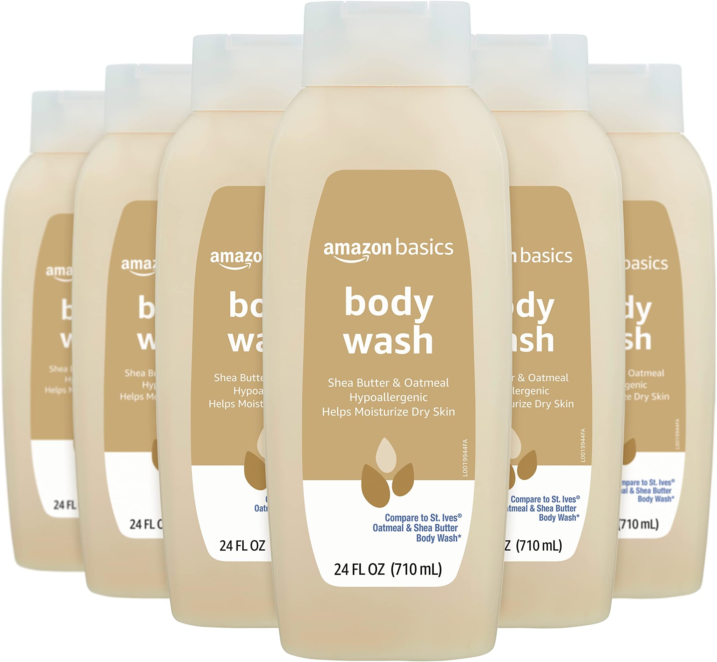 Amazon.com : Amazon Basics Coconut Water Body Wash, 21 Fluid Ounce, 4 ...