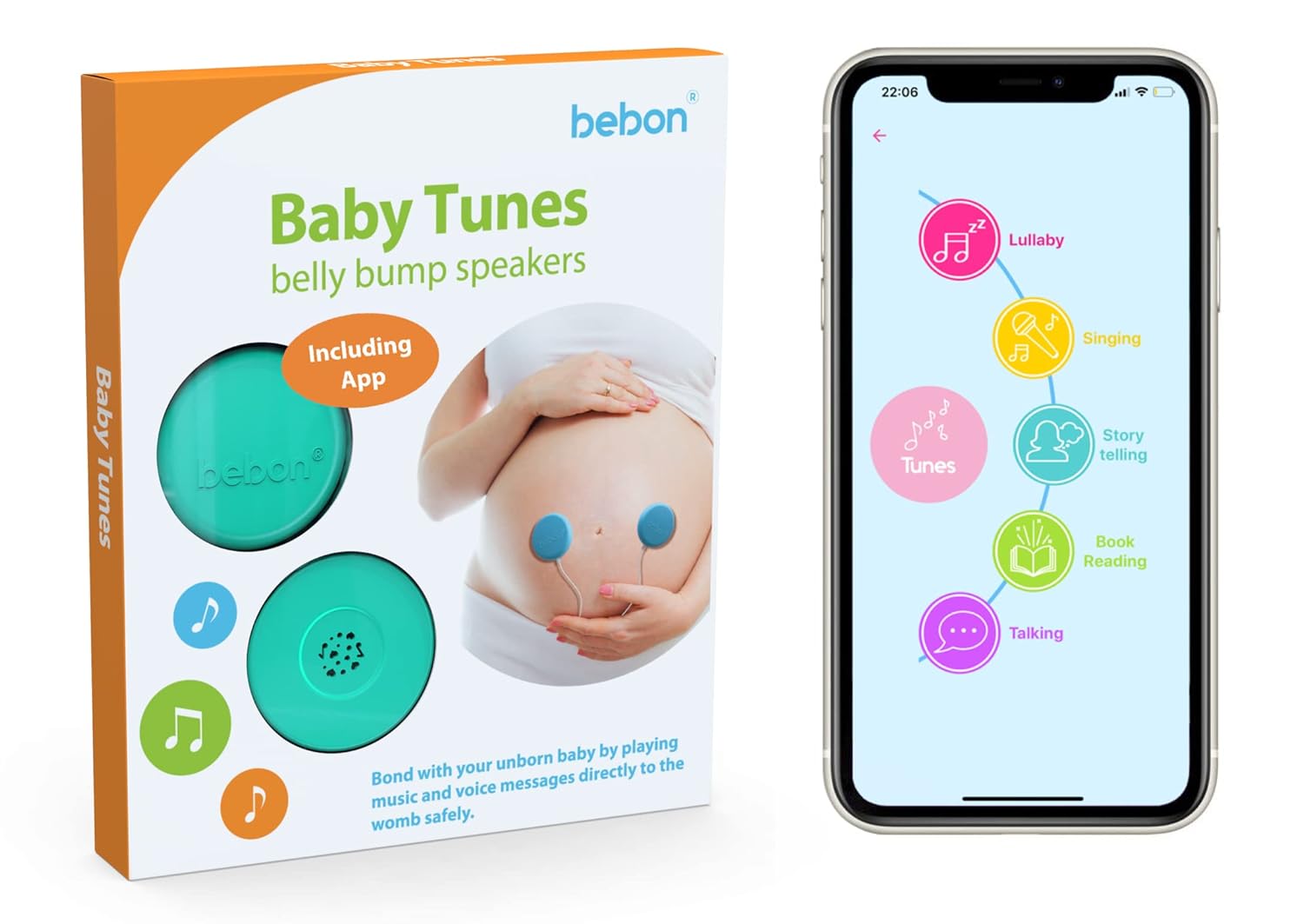 Amazon.com : Baby-Bump Headphones – Plays and Shares Music, Sound and ...