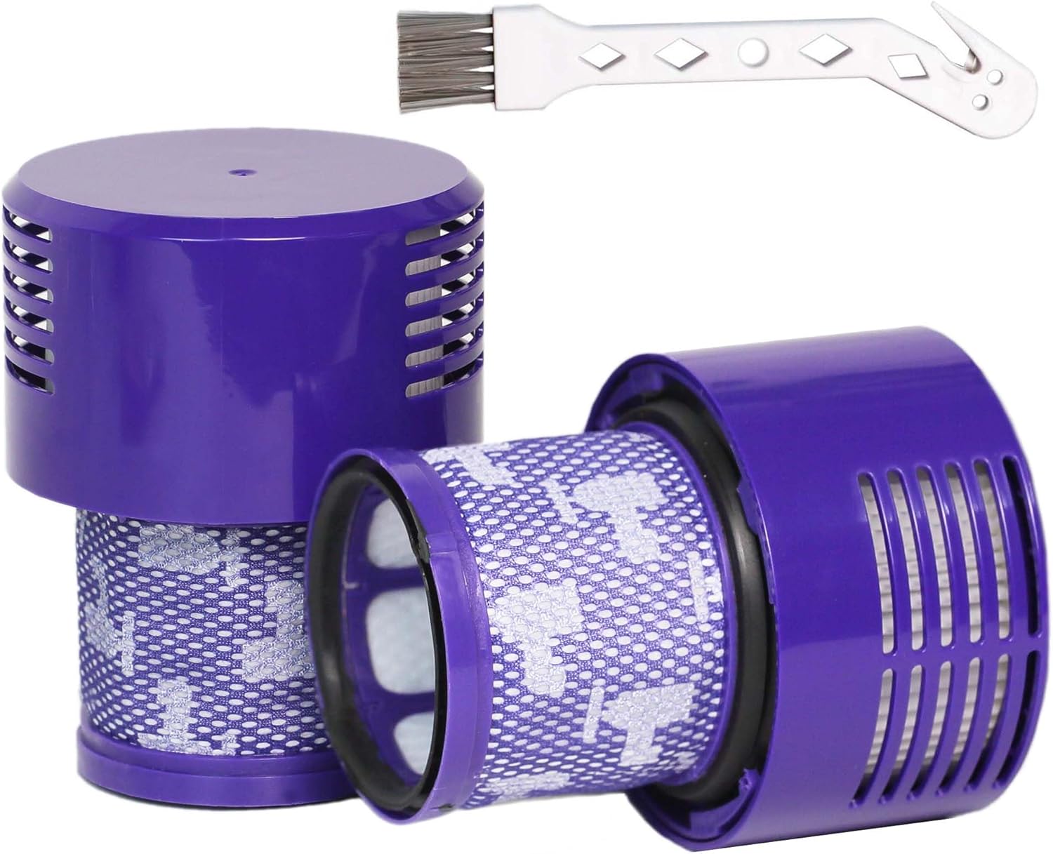 2 Pack V10 Filter Replacement, Compatible with Dyson V10 Cordless ...