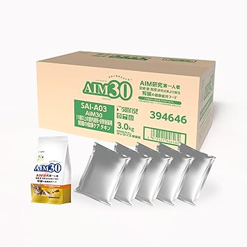 Amazon | AIM30 11歳以上の室内避妊・去勢後猫用 腎臓の健康ケア 3.0kg(600g×5袋入) キャットハウス付【Amazon.co.jp限定】 | AIM30 | 胃腸薬 ...
