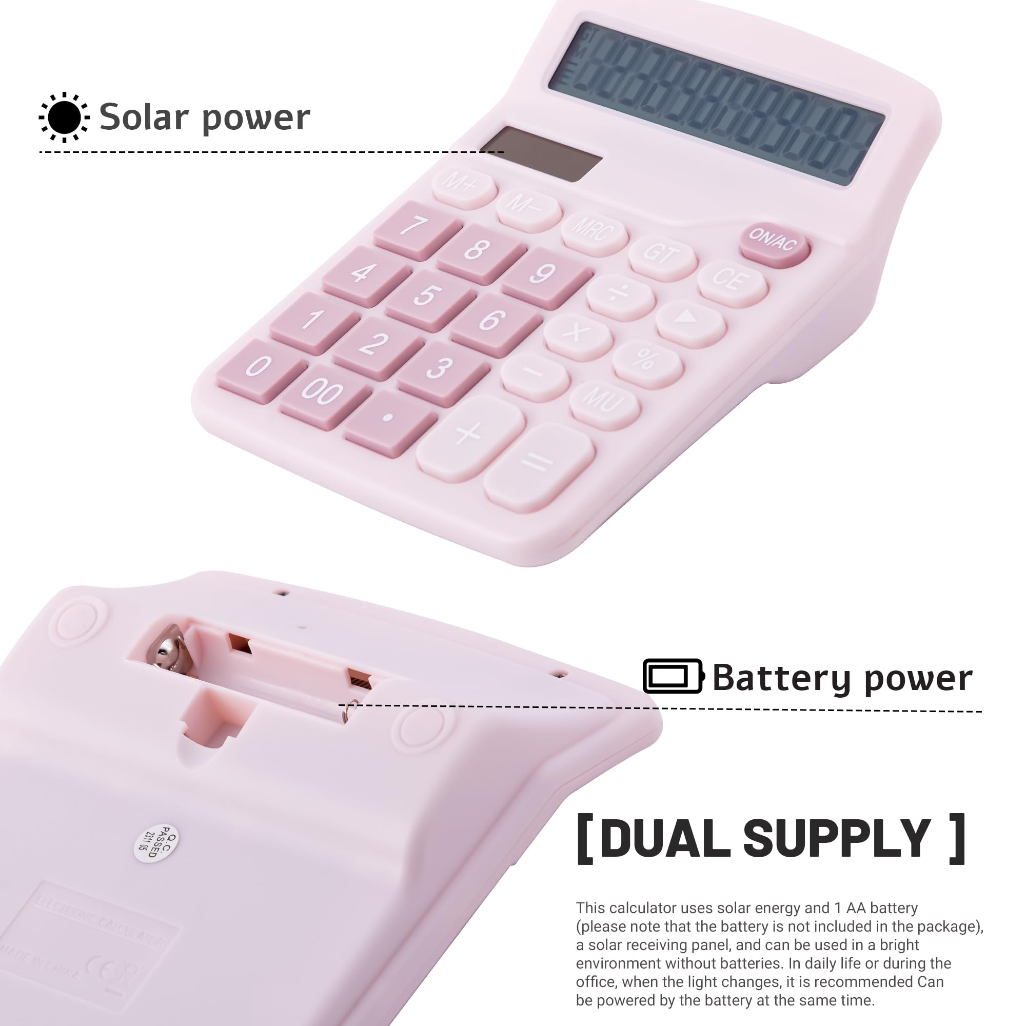 Snapklik.com : Calculators Desktop, Pink Calculator, Cute Calculator 12 ...
