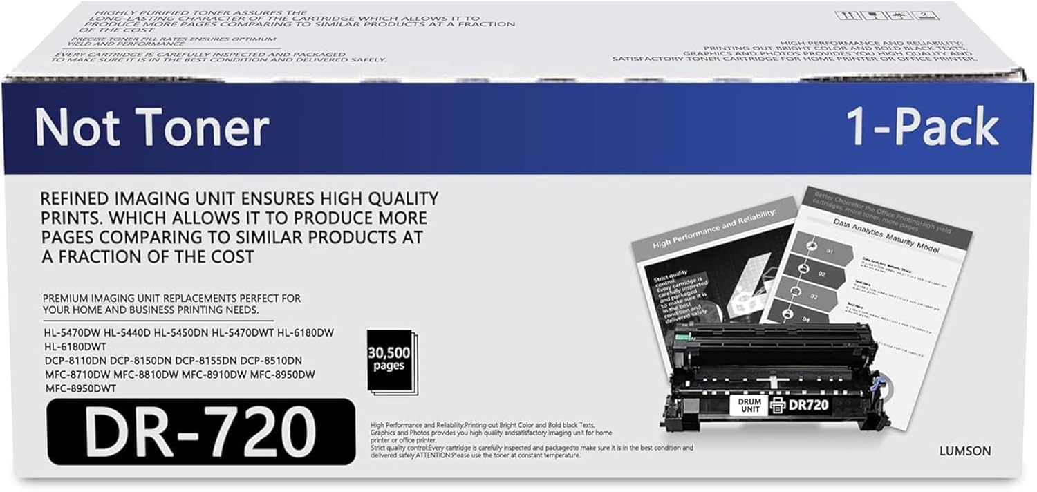 DR-720 DR720 Drum Unit Replacement for Brother DR 720 MFC-8910DW HL ...