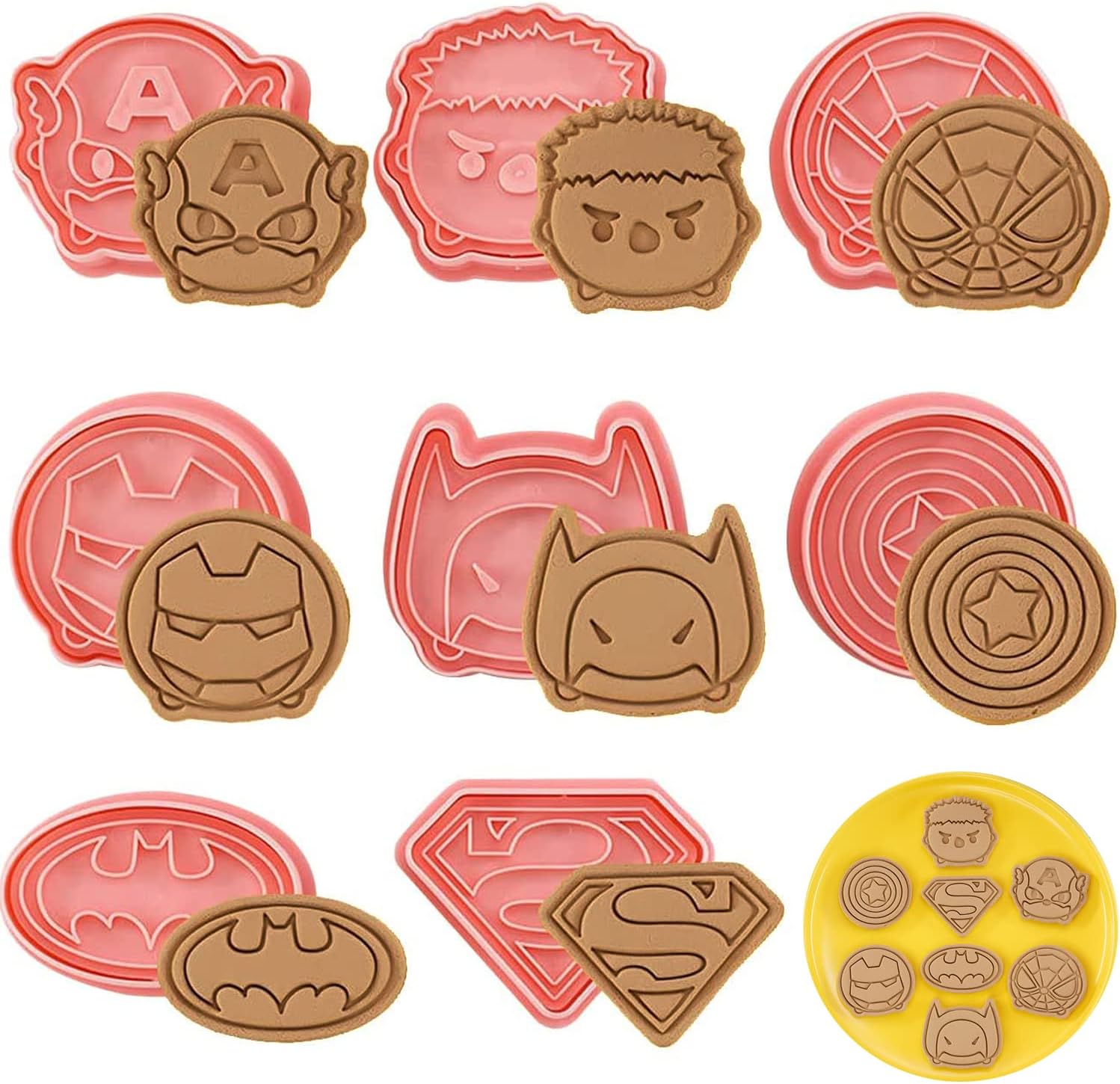 Moldes Para Galletas, 8pcs Cortadores de galletas Formas Galletas ...