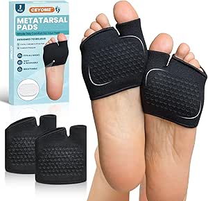 Metatarsal Pads & Toe Separators for Men & Women - 1 Pair Ball of Foot ...