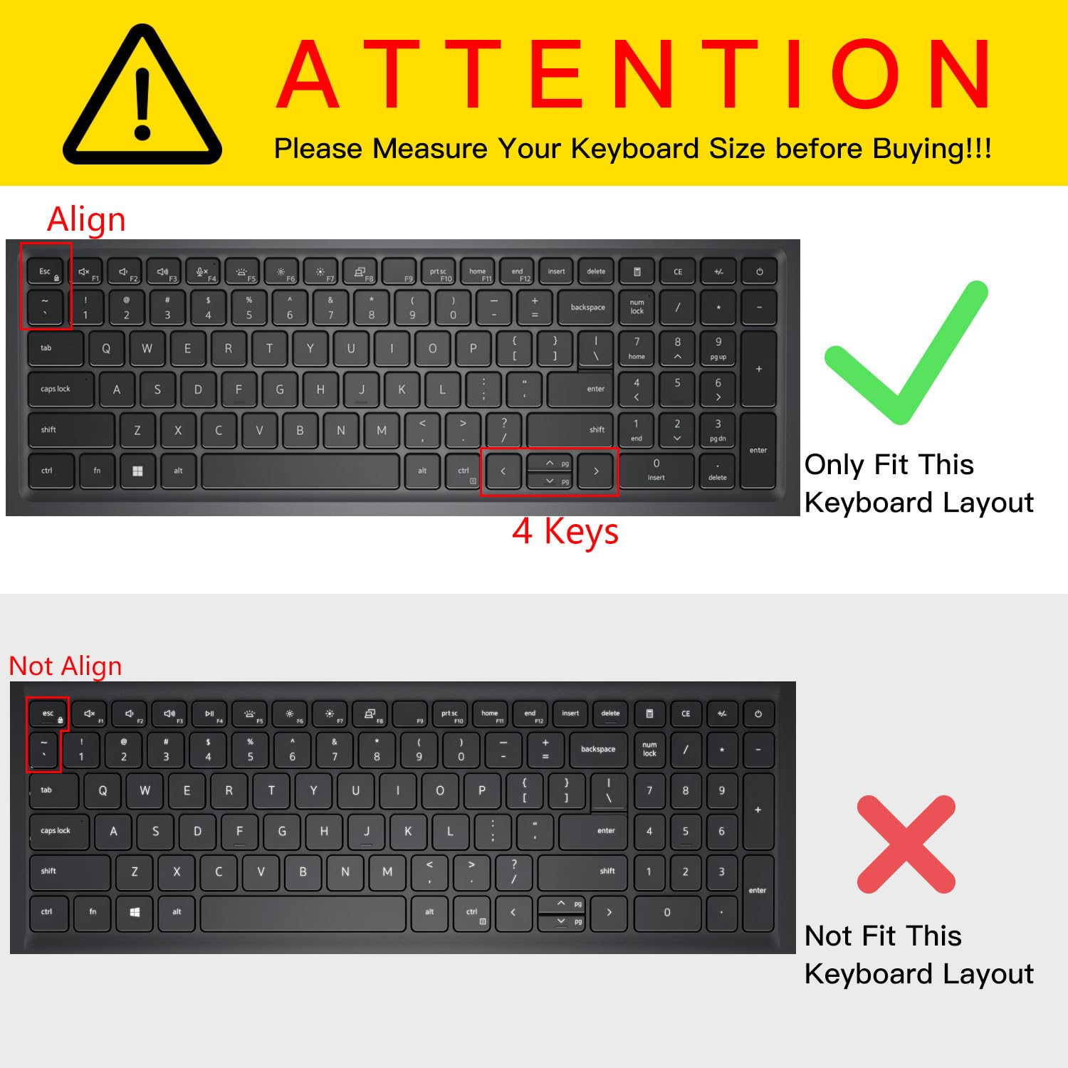 Snapklik.com : CaseBuy Keyboard Cover For Dell Precision 16 7670 7680 16"