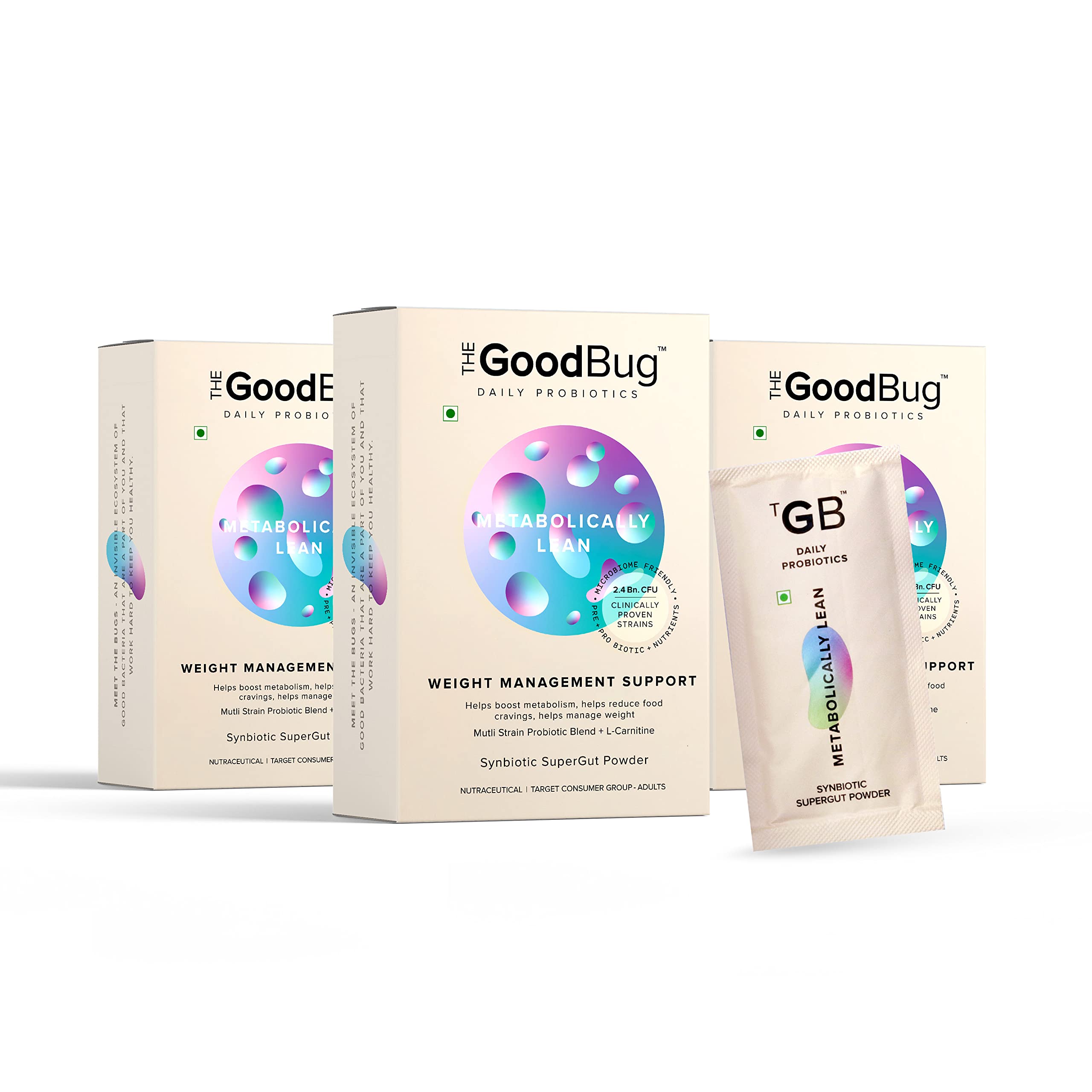 Buy The Good Bug cally Lean SuperGut Powder | Probiotics + L-Carnitine ...