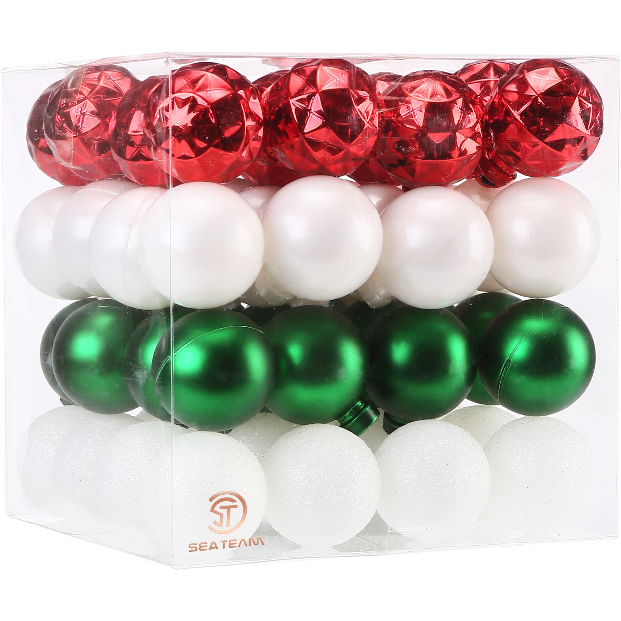 Sea Team 64-Pack Christmas Ball Ornaments with Strings, 30mm/1.18-Inch ...
