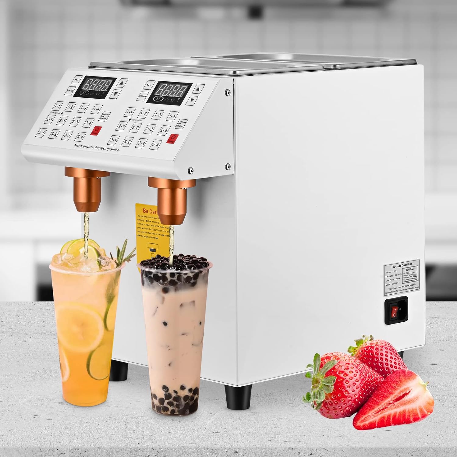 Amazon.com: SISAYWEY Automatic Fructose Dispenser Electric Commercial ...