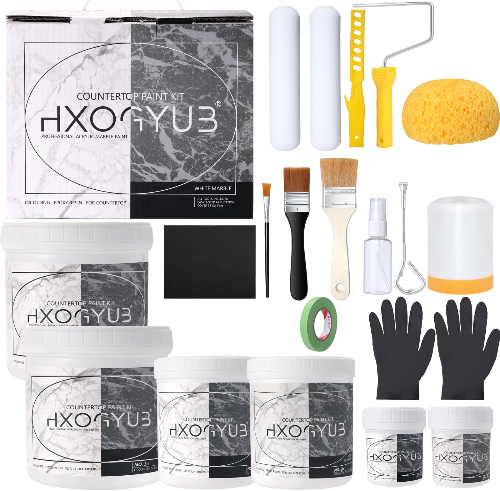 Giani Marble Countertop Paint- Step 1 White Primer (32 fl. oz ...