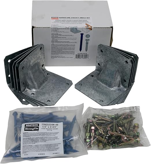 Amazon.com: Simpson Strong-Tie HGAM10KTA - Hurricane Gusset Angle for ...