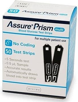 Amazon.com: Assure Blood Glucose Test Strips for Assure® Prism Multi ...