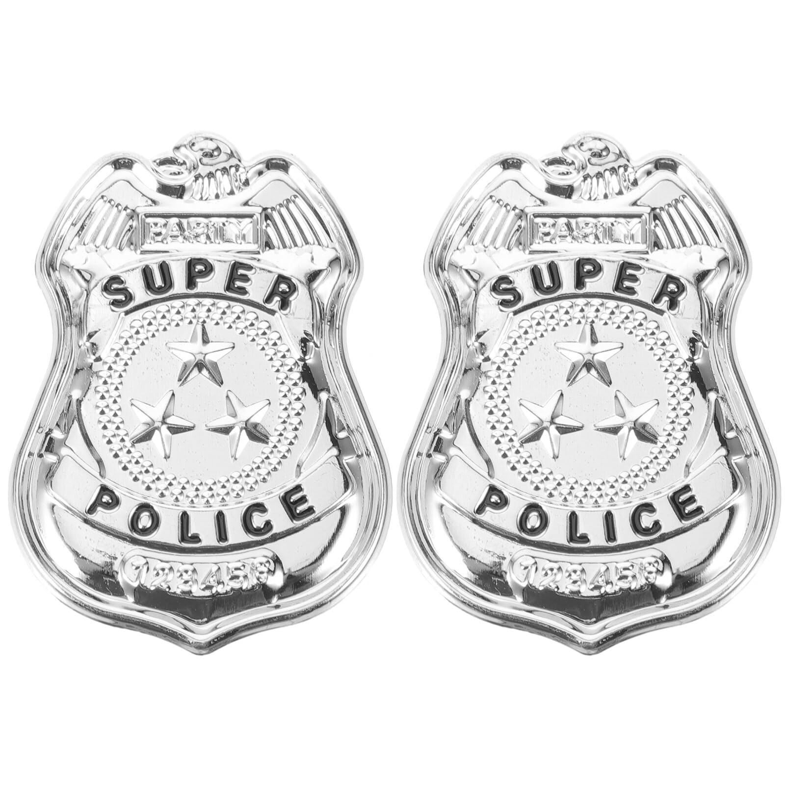 Amazon.com: 2pcs Police Badges Pretend Play American Police Badge ...