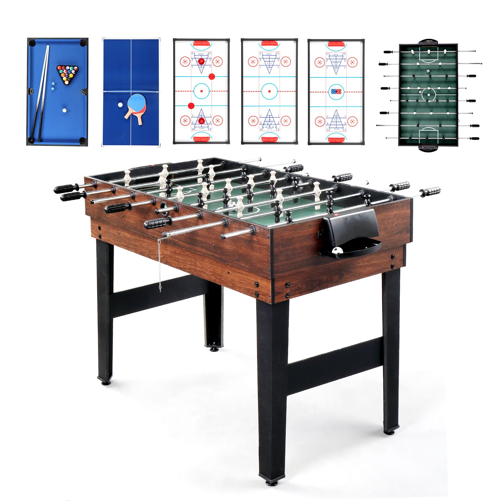 Amazon.com: PEXMOR 6-in-1 Multi Game Table for Adults, Combo Game Table ...