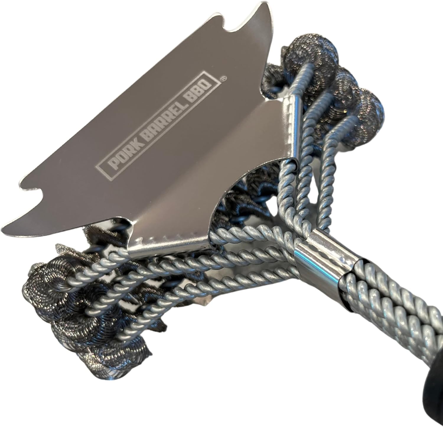 Amazon.com: Pork Barrel BBQ Grill Brush w Scraper - Safe Bristle-Free ...